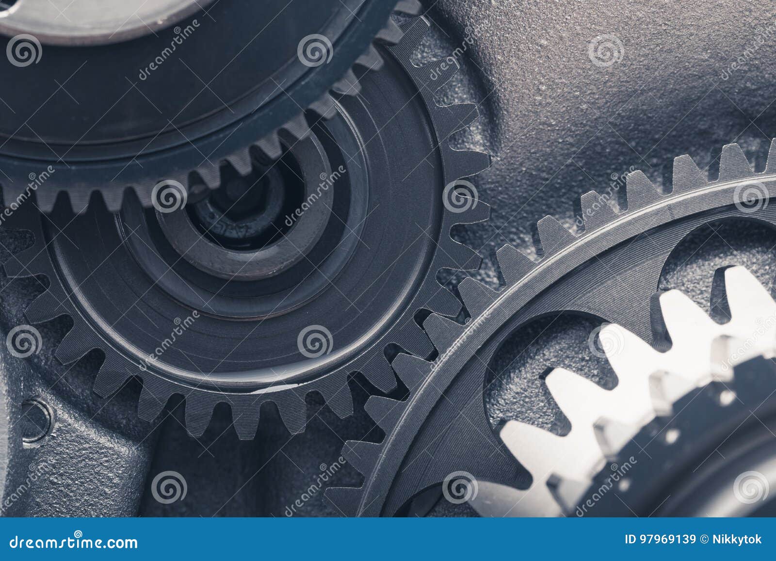 Engine Gear Wheels, Industrial Background Stock Image - Image of ...