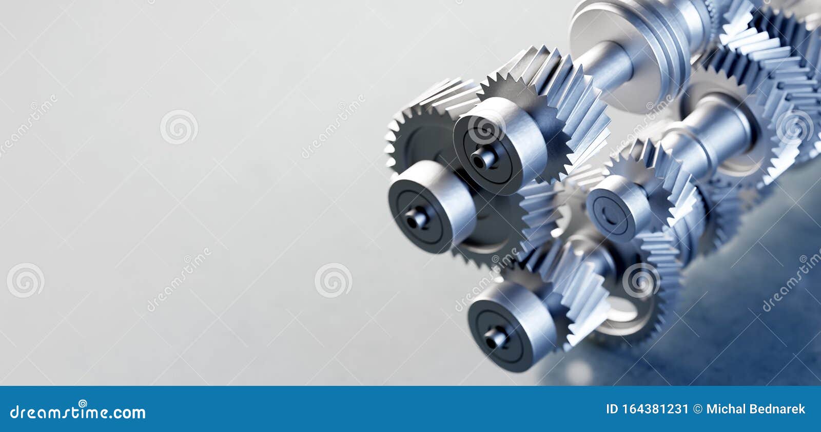 Engine with Gears and Cogs on Grey. Stock Illustration - Illustration ...