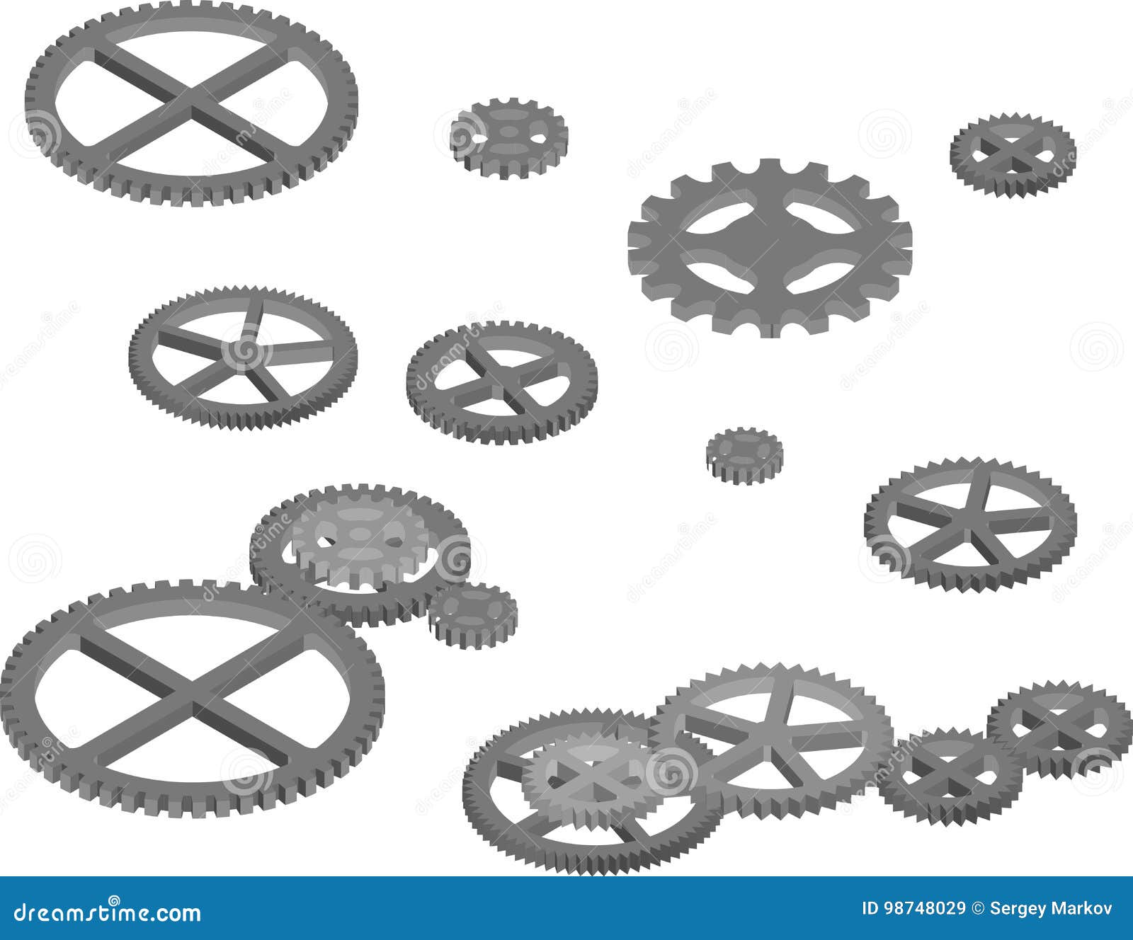 Engine Gears for Industrial Design Stock Vector - Illustration of icon ...