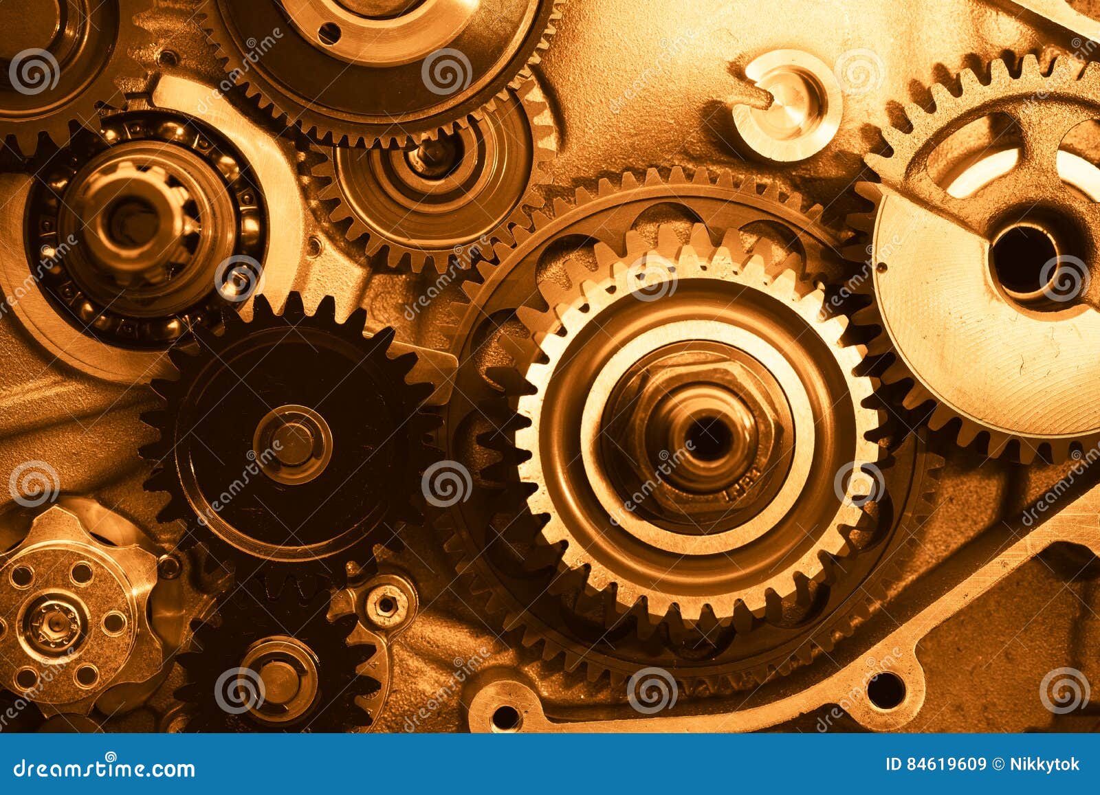 Engine gears wheels stock image. Image of connect, business - 84619609