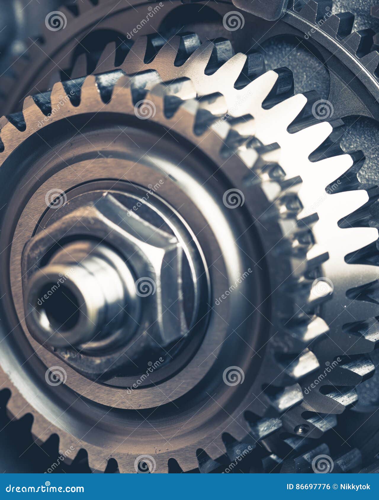 Engine gears wheels stock photo. Image of mechanical - 86697776
