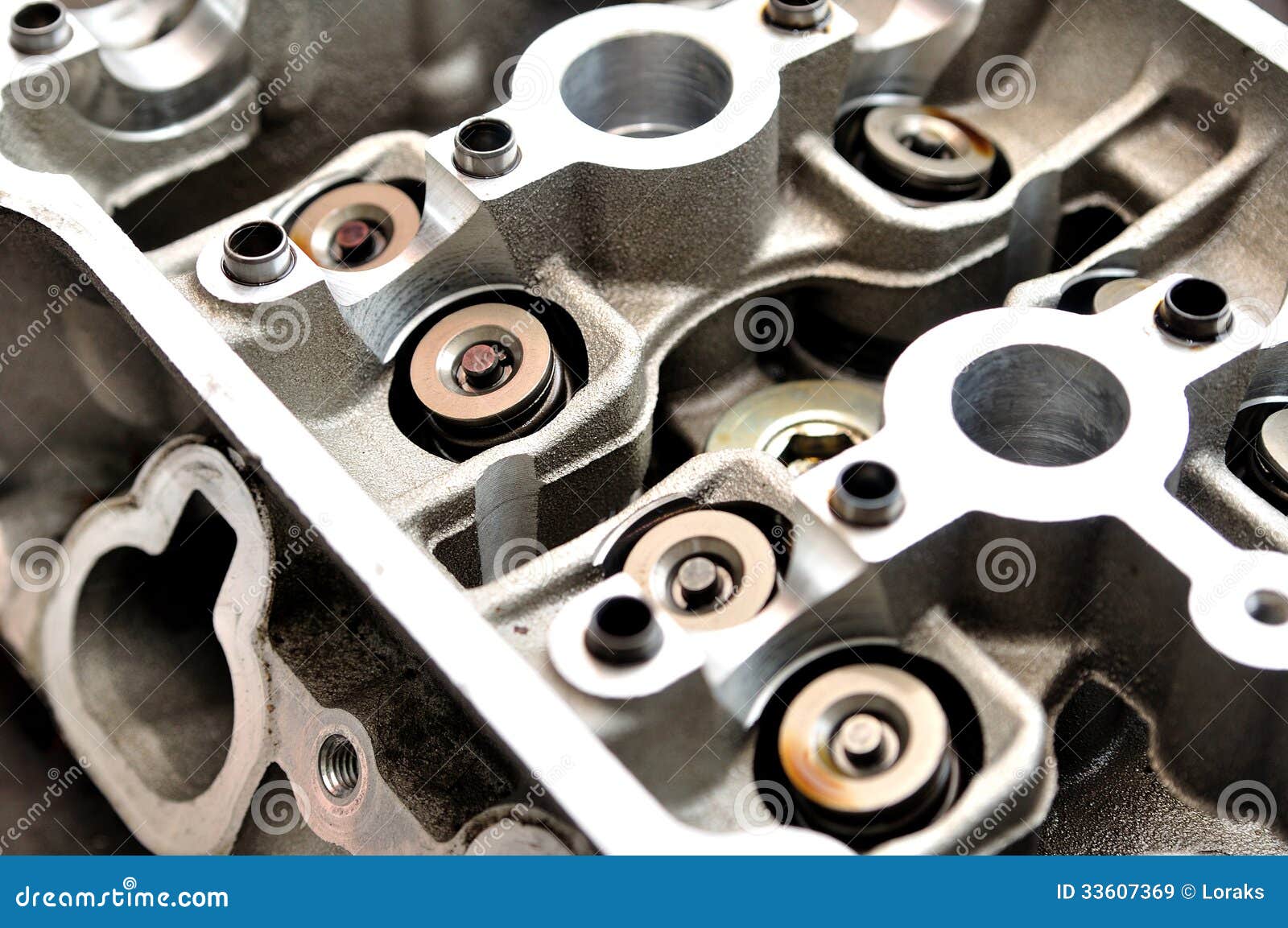 Engine head. stock image. Image of cylinder, opened, engine - 33607369