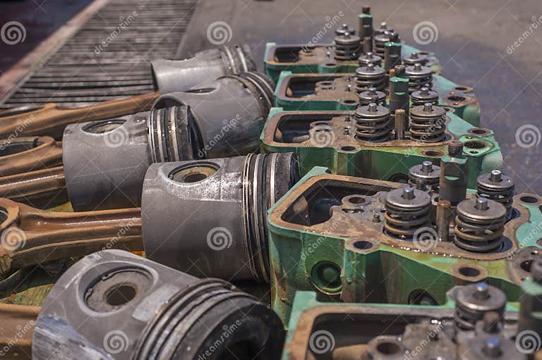 Engine heads stock photo. Image of motor, technical, technology - 56192900