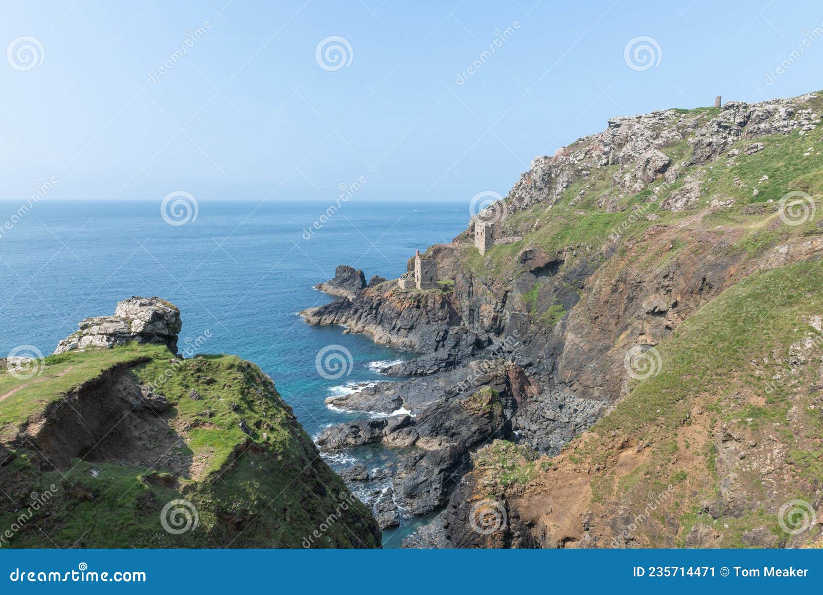 Botallack mine in Cornwall stock image. Image of coastpath - 235714471