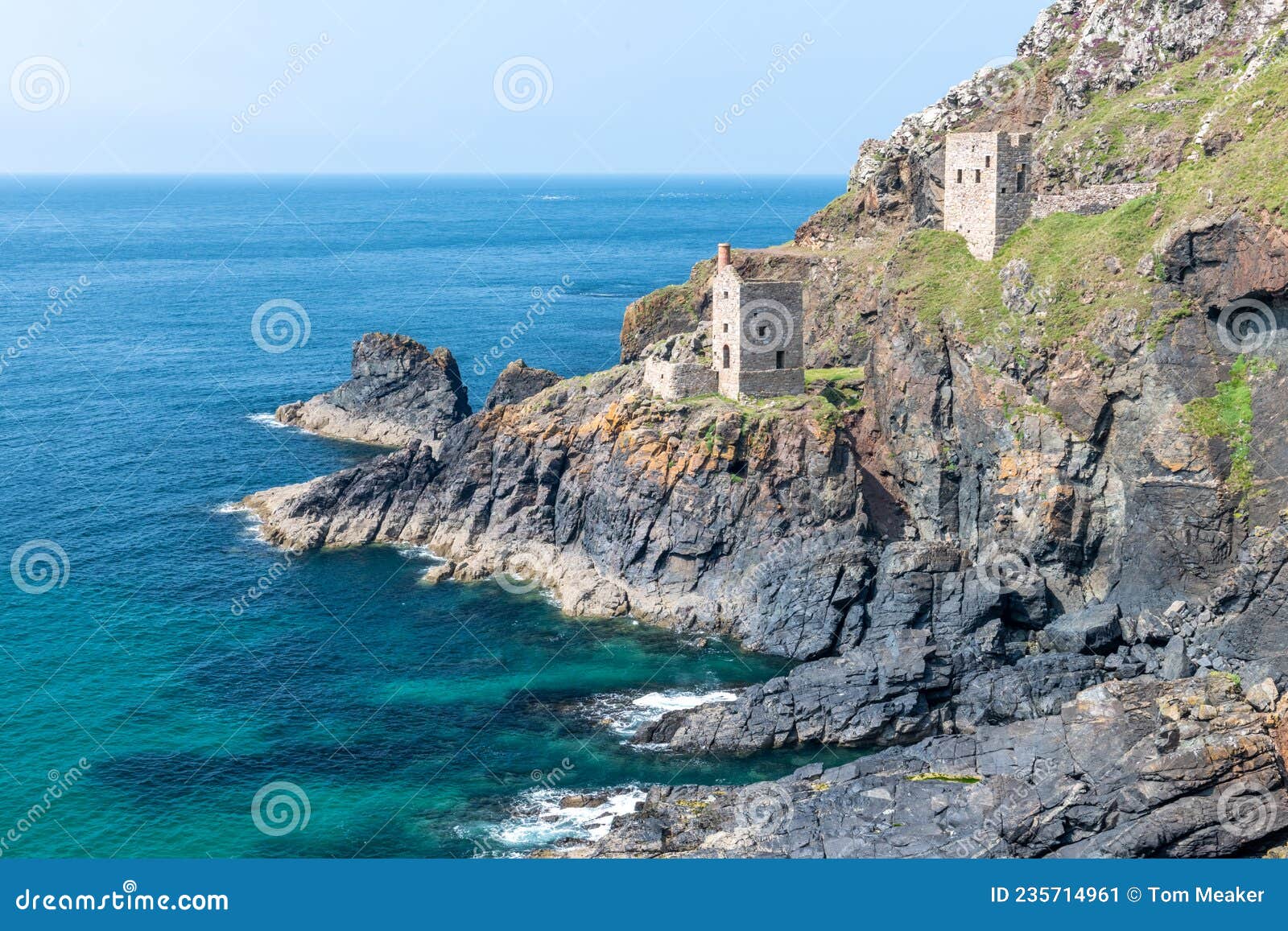 Botallack mine in Cornwall stock image. Image of coastal - 235714961
