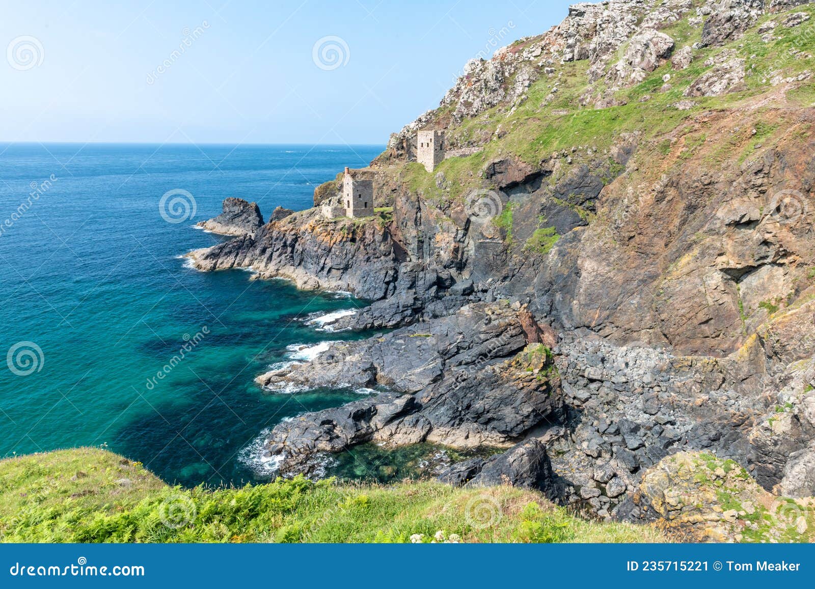 Botallack mine in Cornwall stock image. Image of color - 235715221