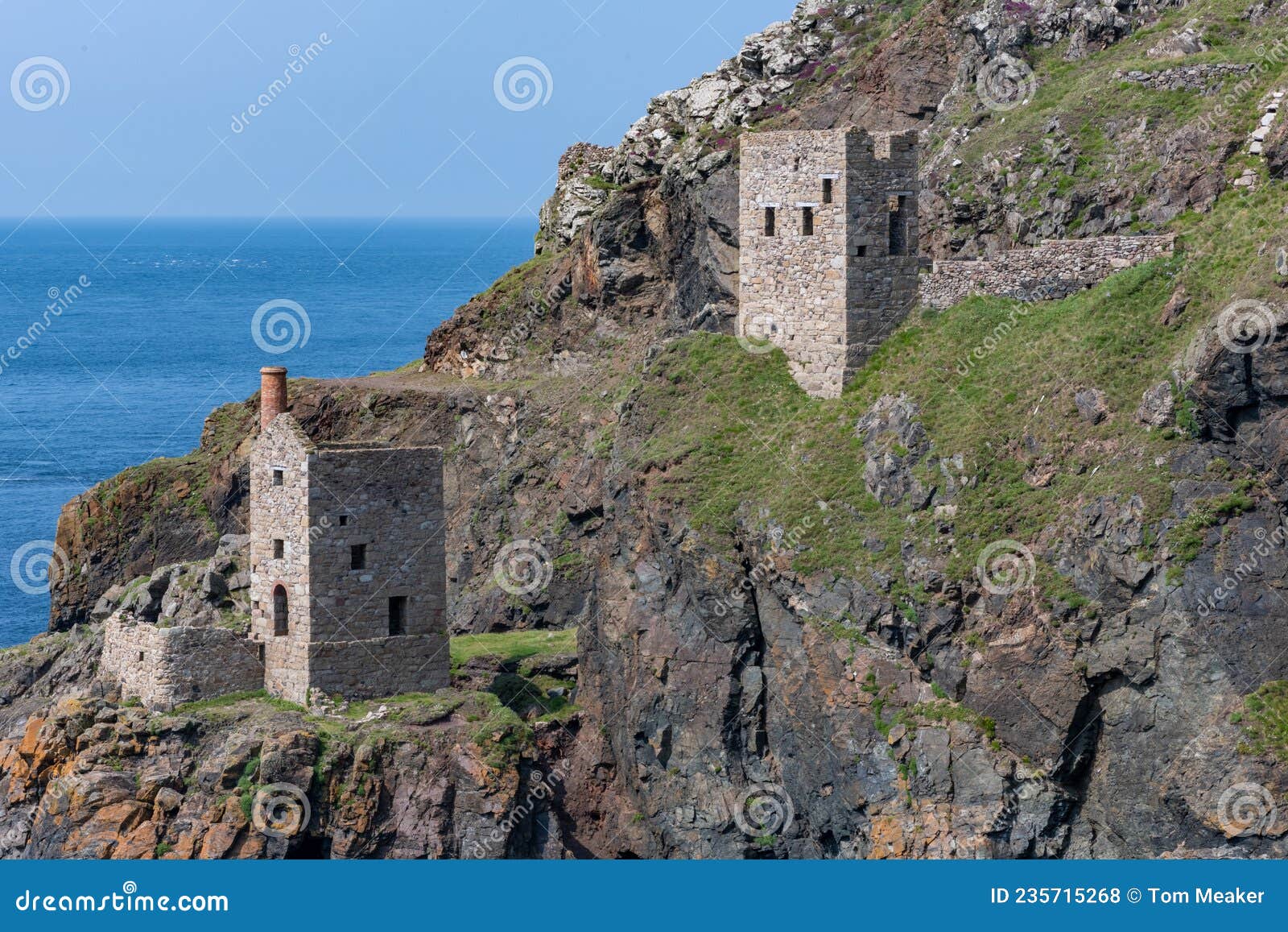 Botallack mine in Cornwall stock photo. Image of color - 235715268
