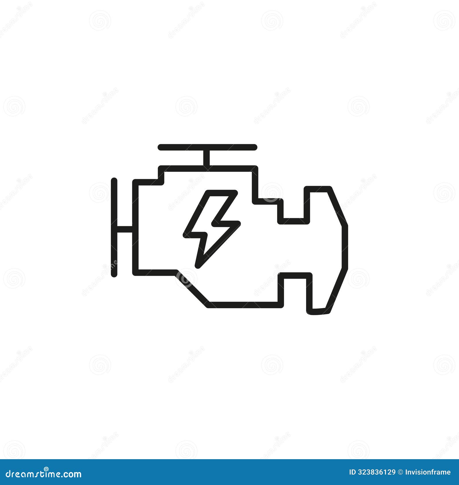 Engine Icon stock vector. Illustration of workshop, vector - 323836129