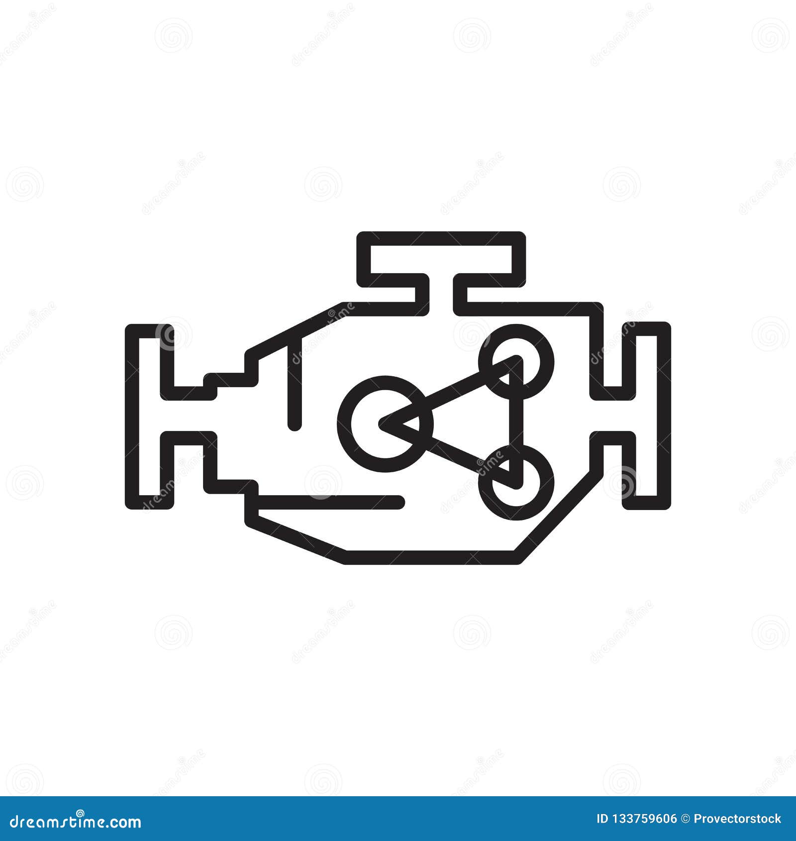 Engine Icon Vector Sign and Symbol Isolated on White Background Stock ...
