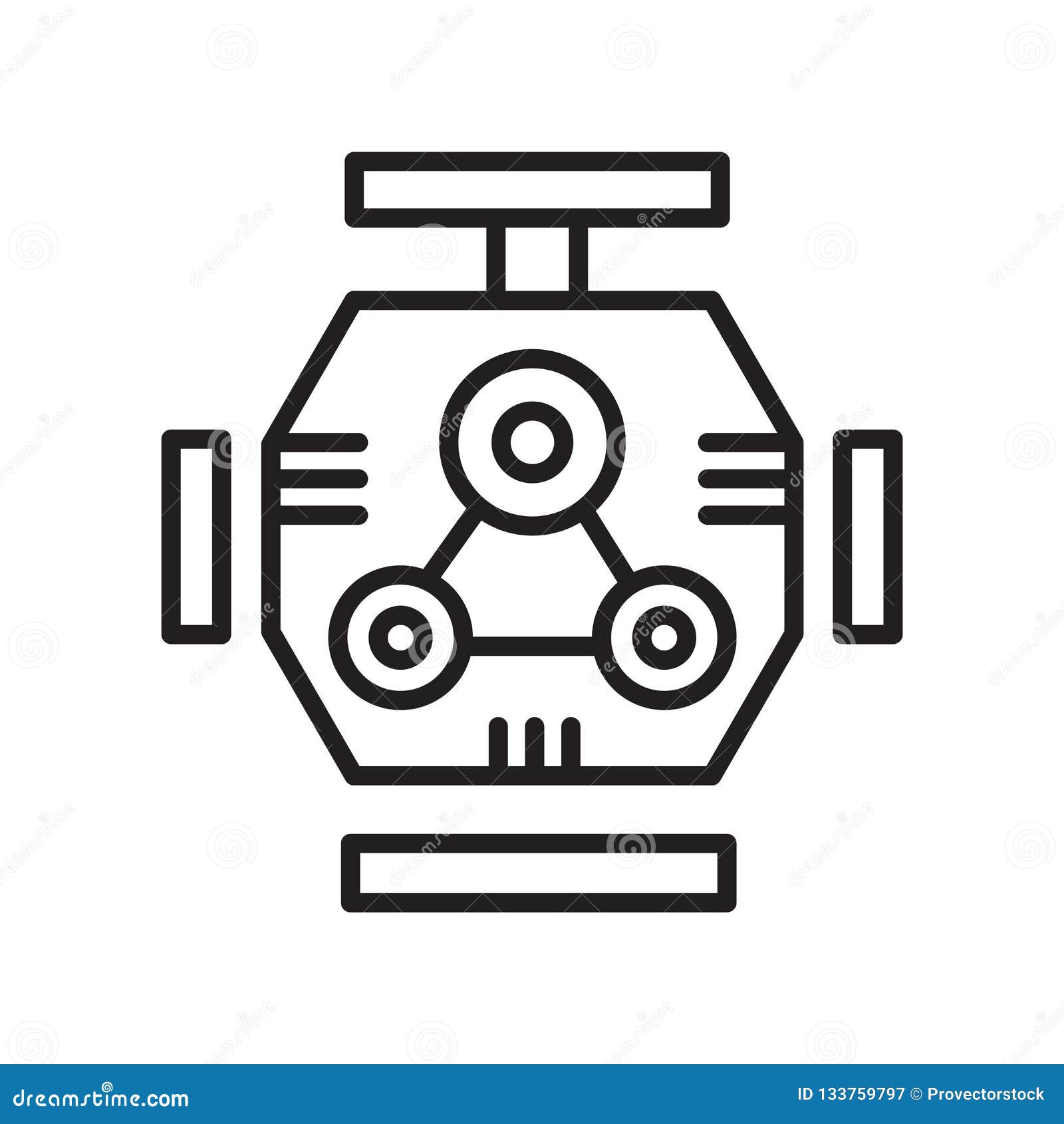 Engine Icon Vector Sign and Symbol Isolated on White Background Stock ...