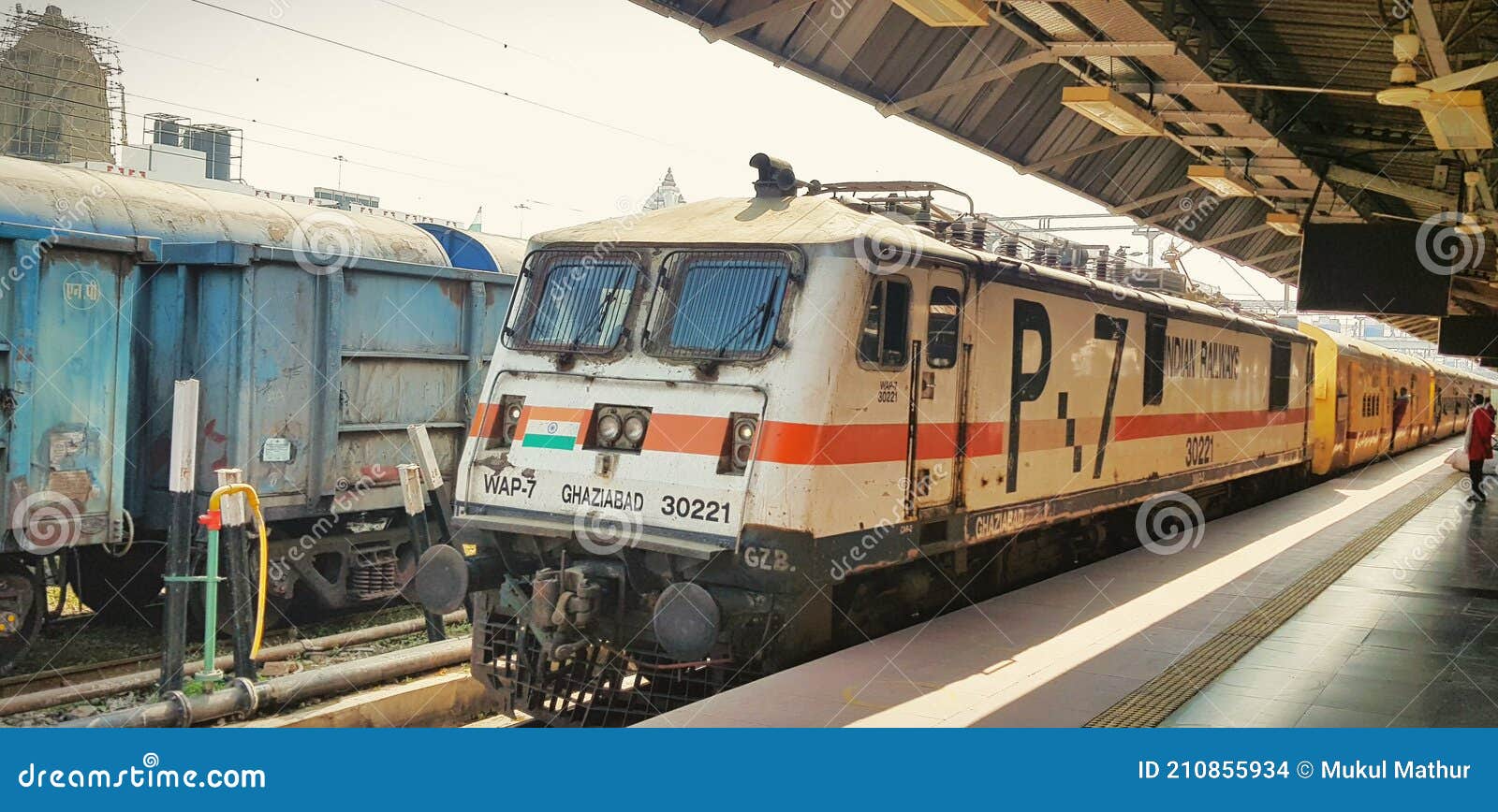 An Engine of an Indian Railway Train Editorial Stock Image - Image of ...