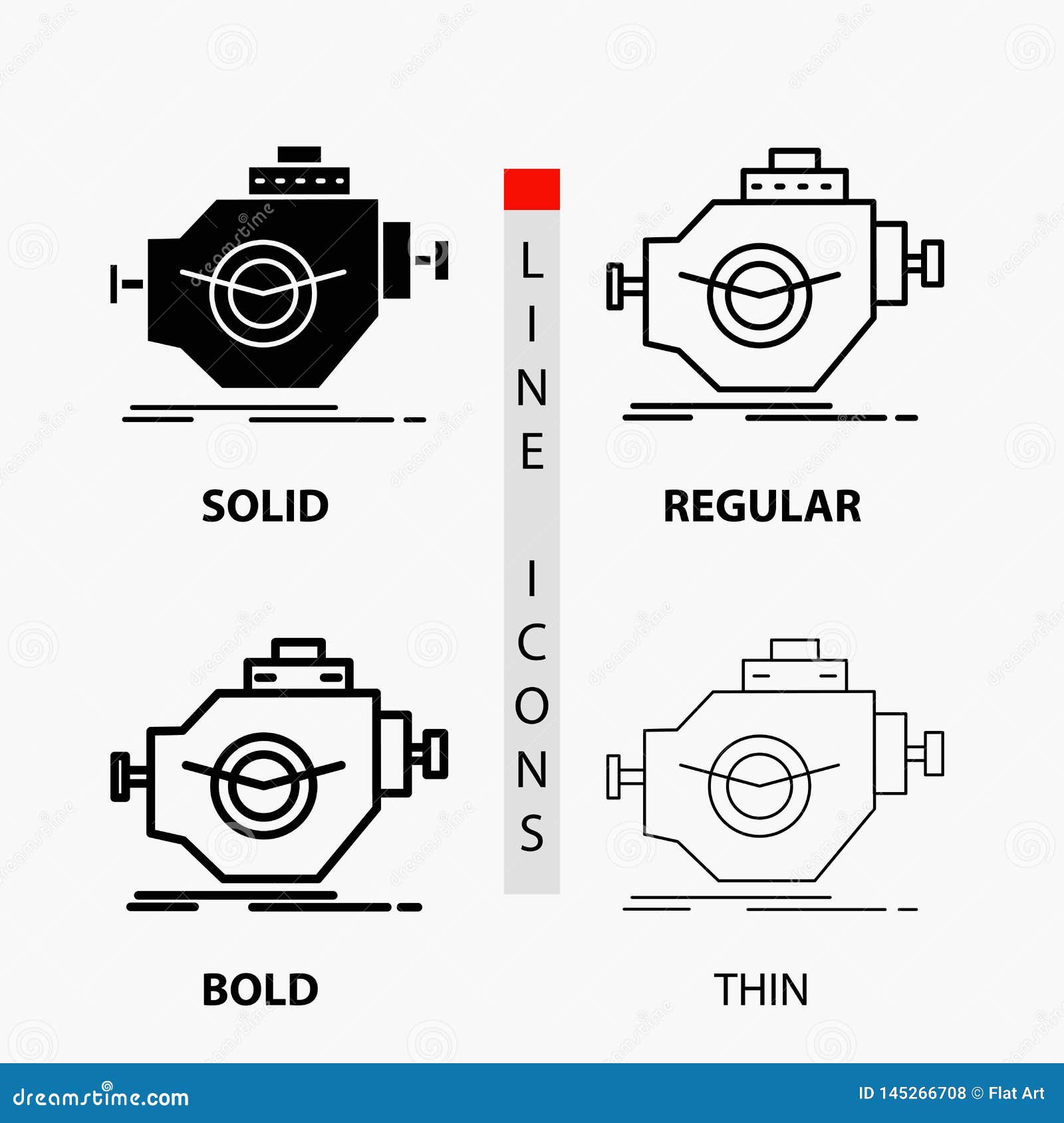 Engine, Industry, Machine, Motor, Performance Icon in Thin, Regular ...