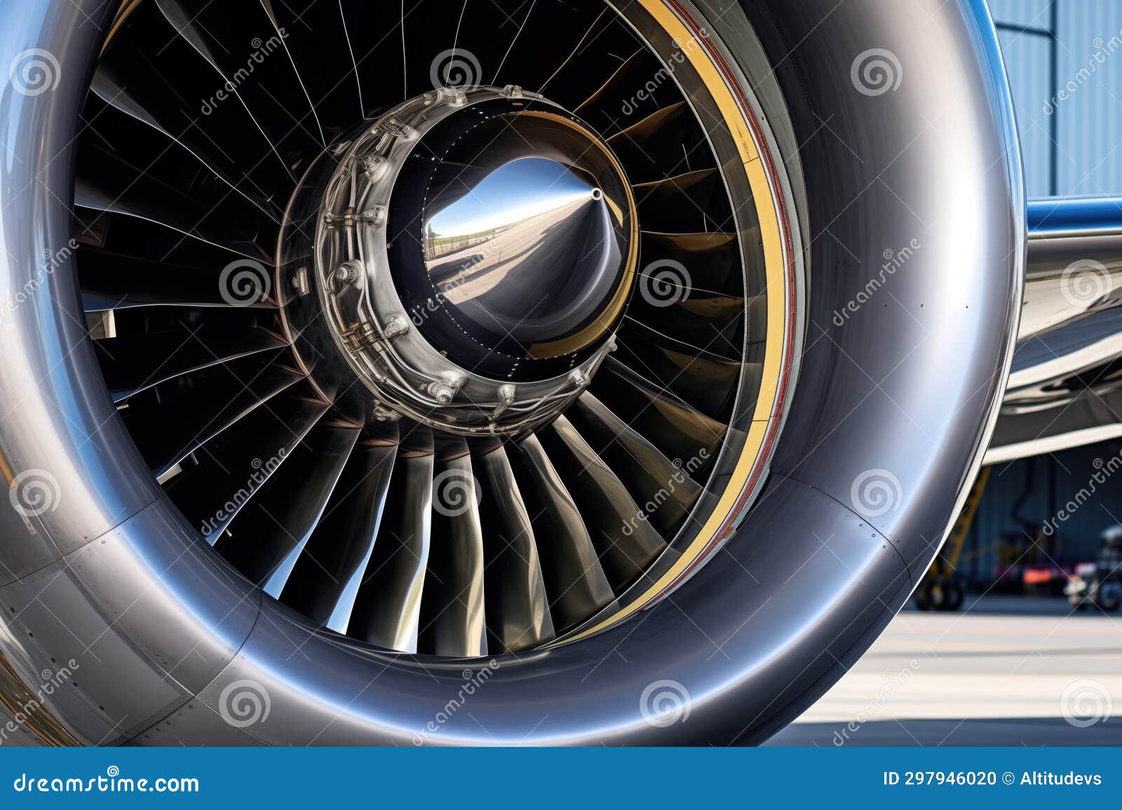 The Engine Inlet of a Modern Private Jet Stock Photo - Image of engine ...