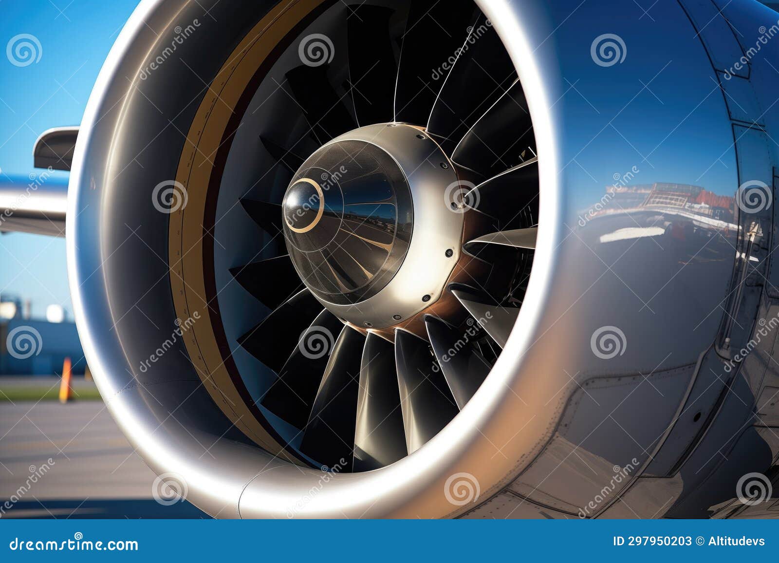 The Engine Inlet of a Modern Private Jet Stock Image - Image of engine ...