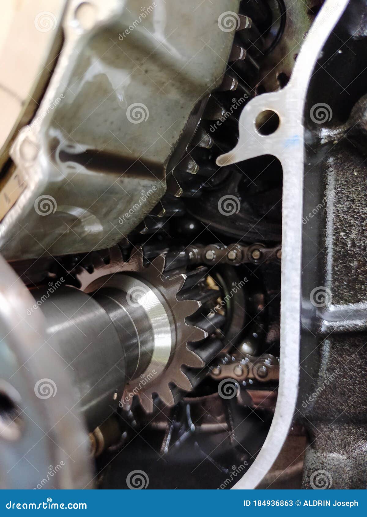 Old Car Engine. Inner Details Of Machine Royalty-Free Stock Photo ...