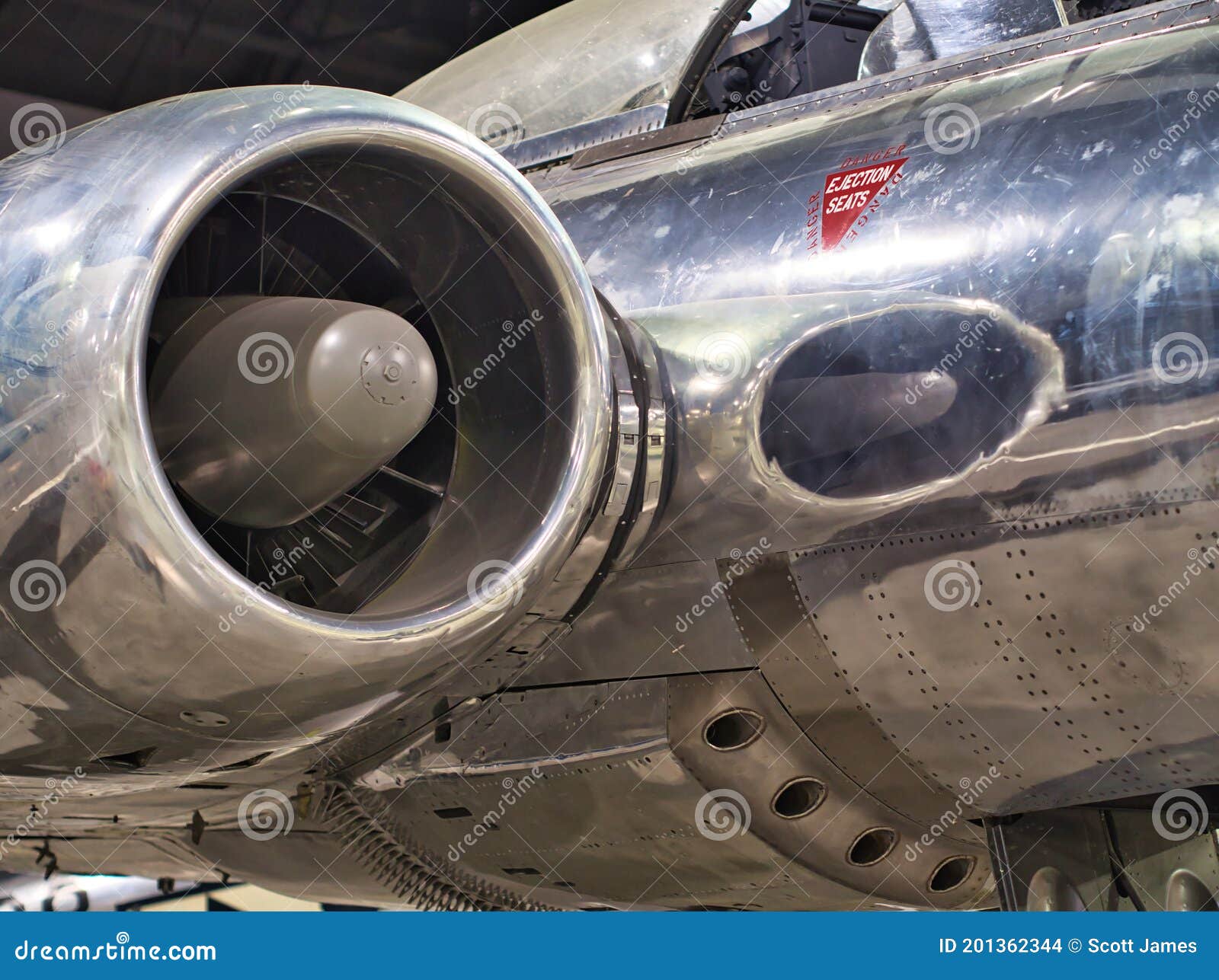 Engine and Its Reflection of the Avro Canada CF-100 Canuck the `Clunk ...