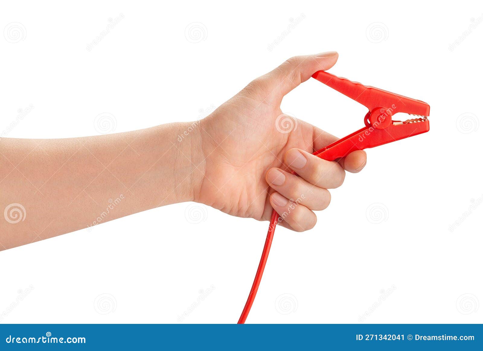 Engine jump starter clamp stock image. Image of accumulator - 271342041