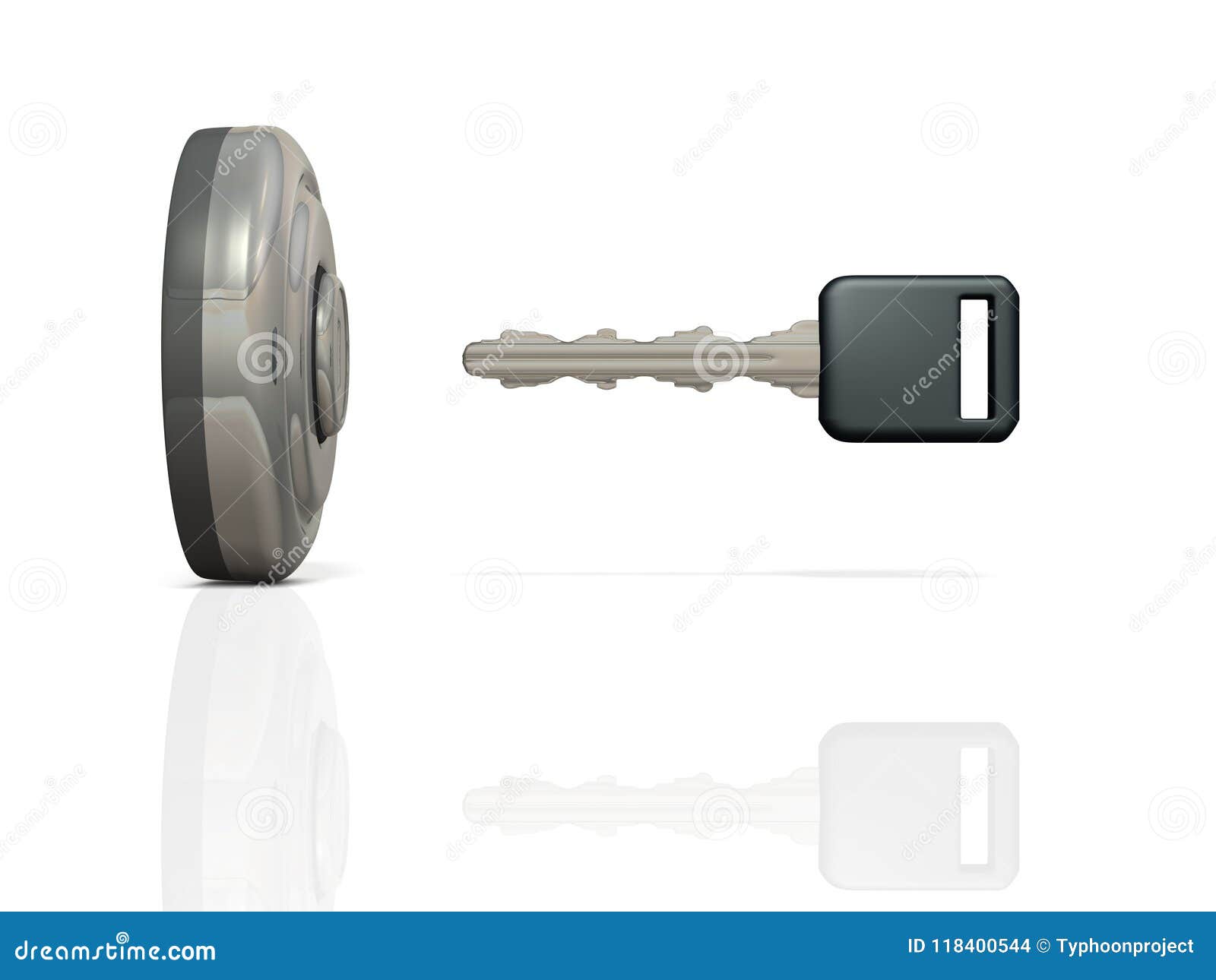 The Engine Key of the Car is Just about To Be Inserted. this Implies a ...
