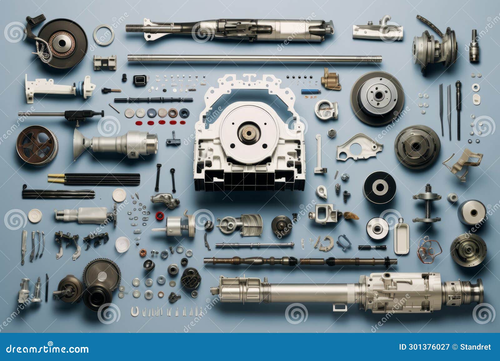 Engine Layout, Deconstructed. Beautiful Illustration Picture Stock ...