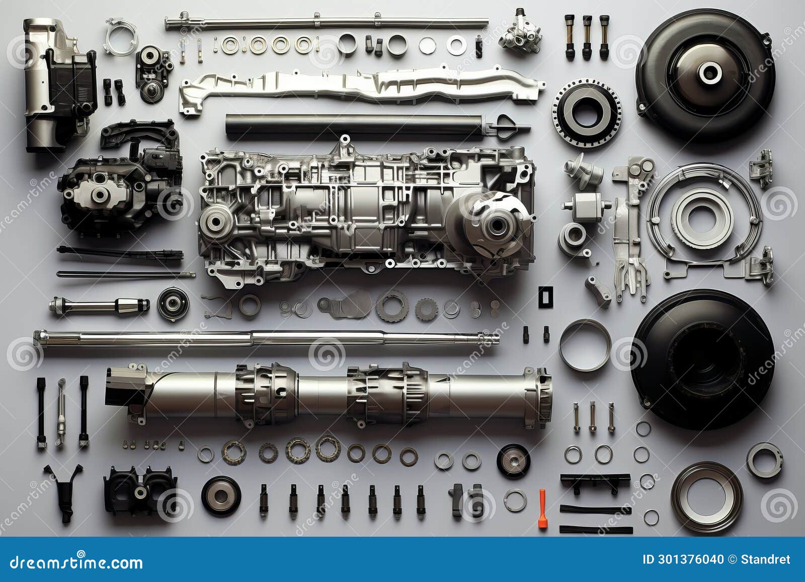 Engine Layout, Deconstructed. Beautiful Illustration Picture Stock ...