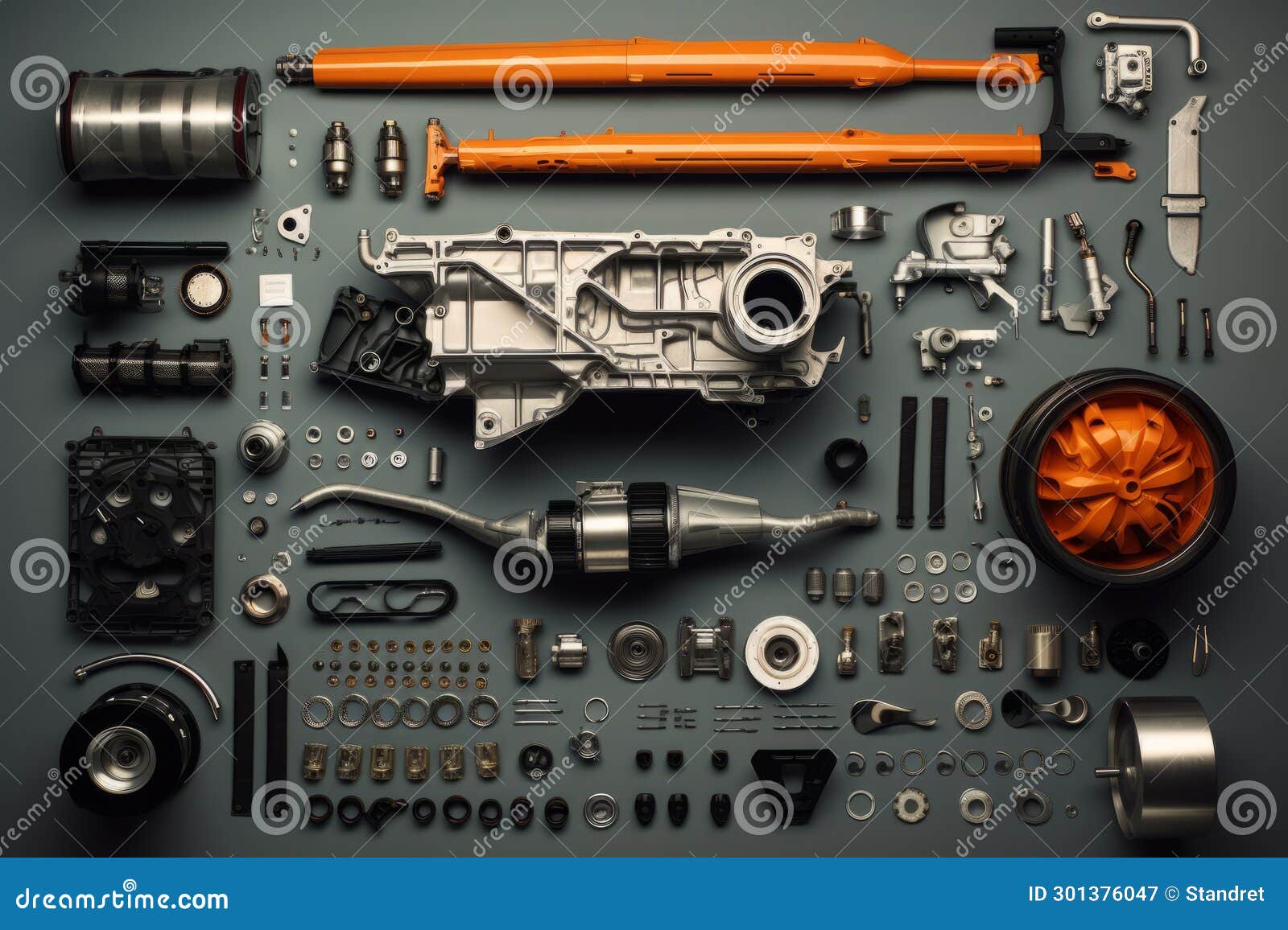 Engine Layout, Deconstructed. Beautiful Illustration Picture Stock ...