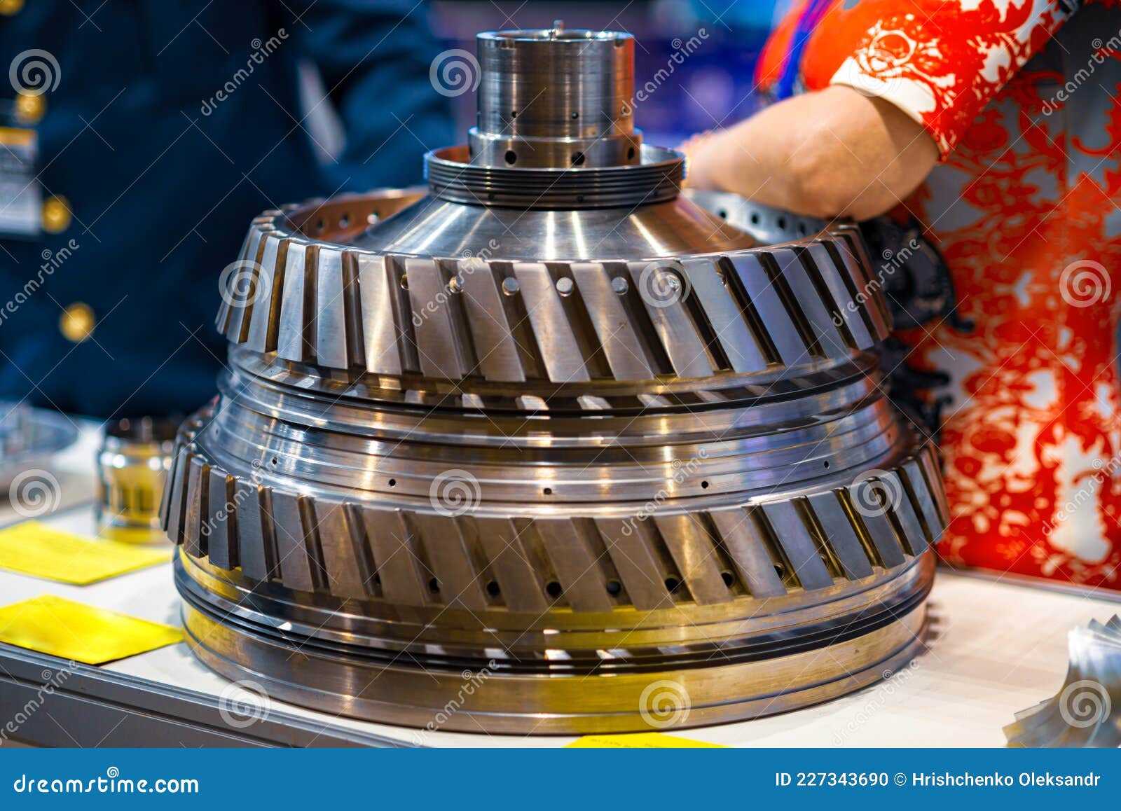 Engine Low Pressure Compressor Rotor Editorial Image - Image of factory ...