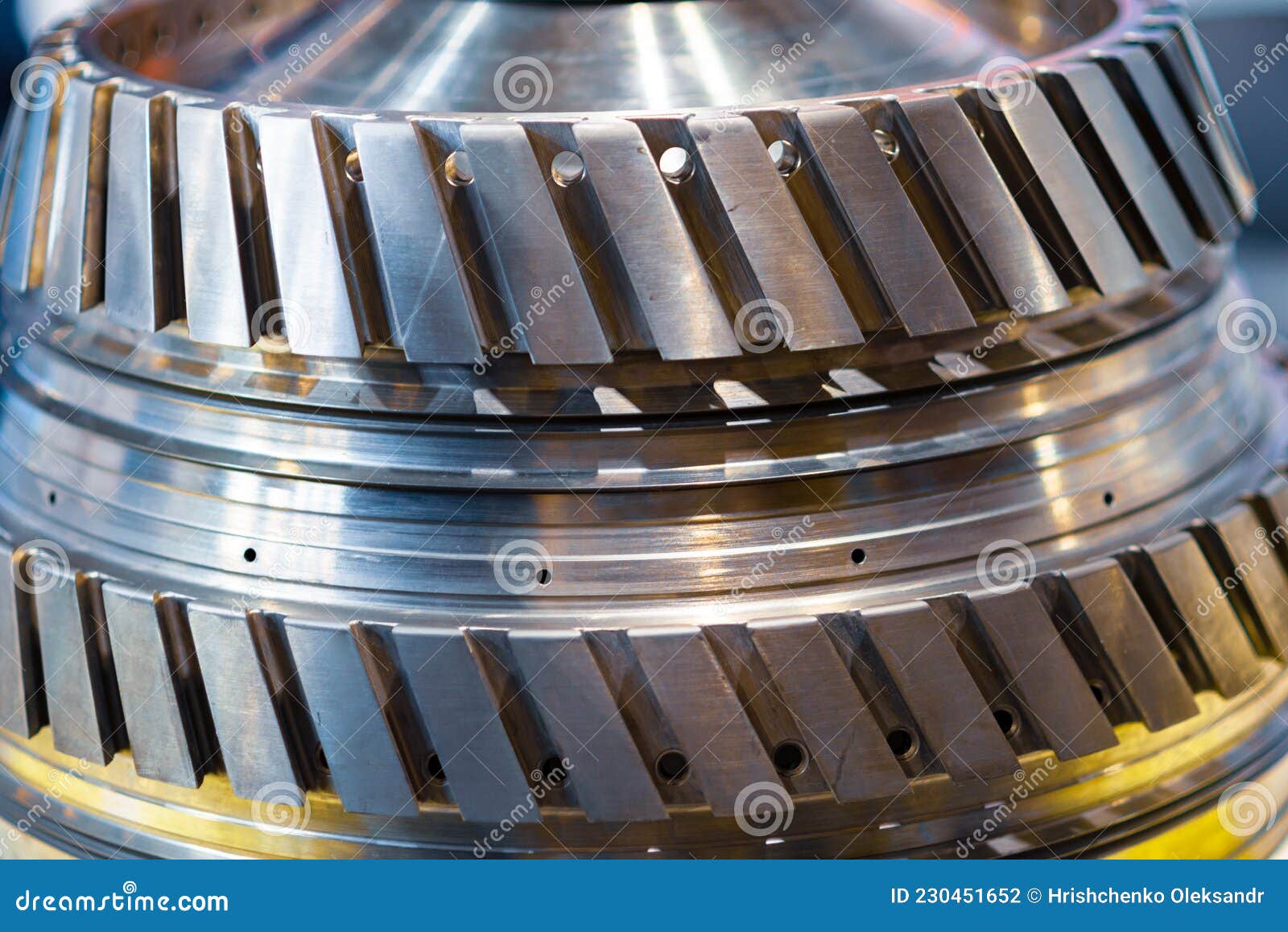 Engine Low Pressure Compressor Rotor Stock Photo - Image of industry ...