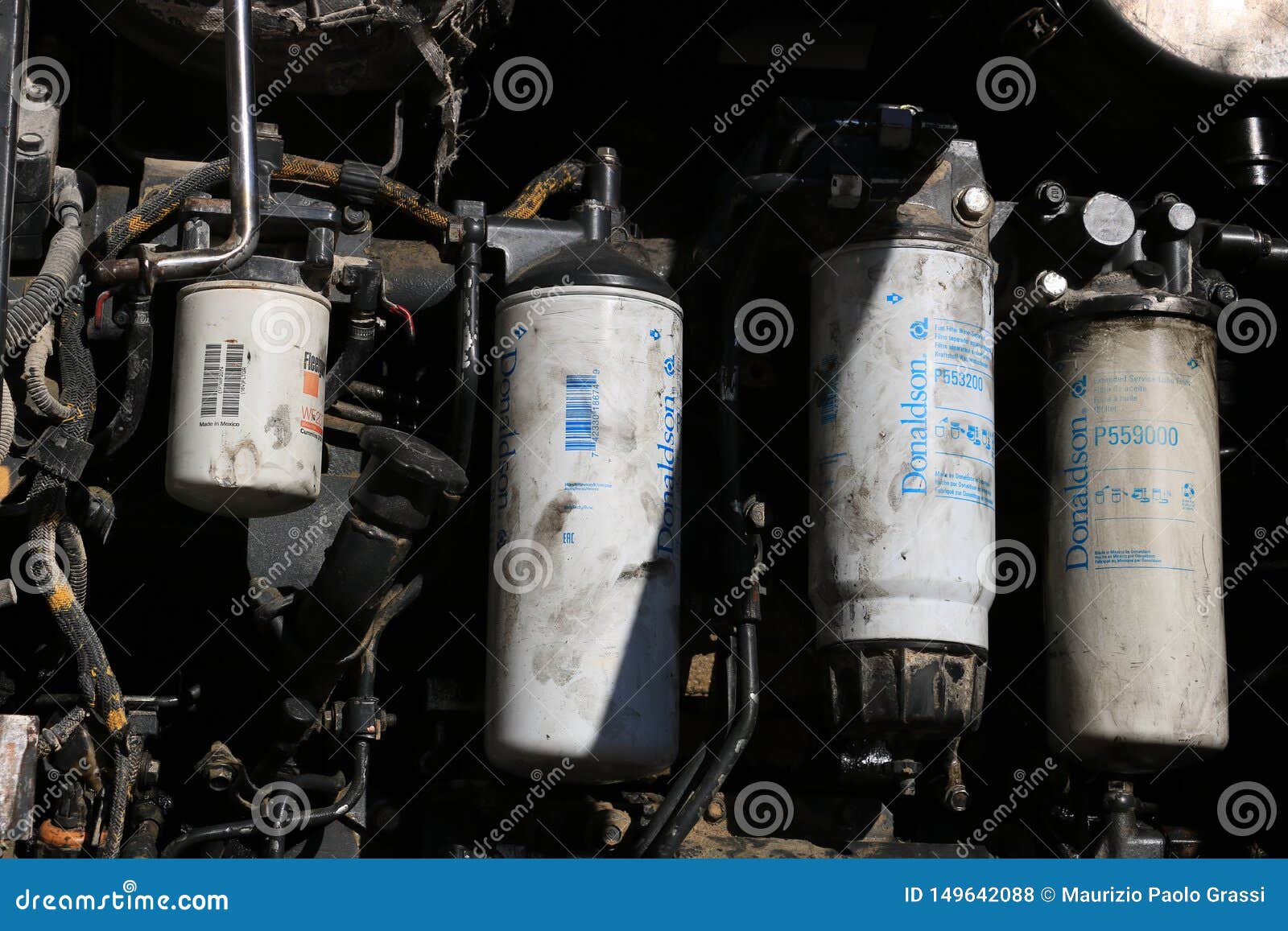 Engine and Mechanical Parts of a Bulldozer Editorial Stock Photo ...