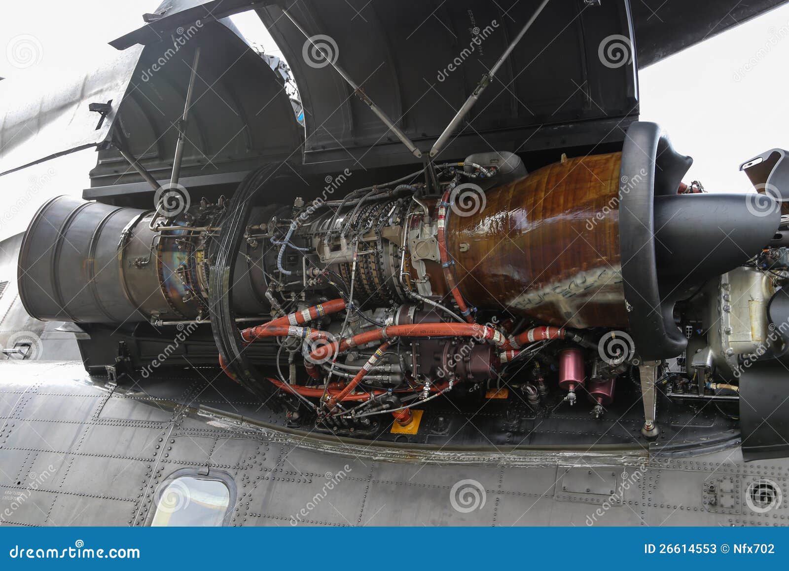 Engine of Military Helicopter Sikorsky CH-53 GA Editorial Stock Photo ...
