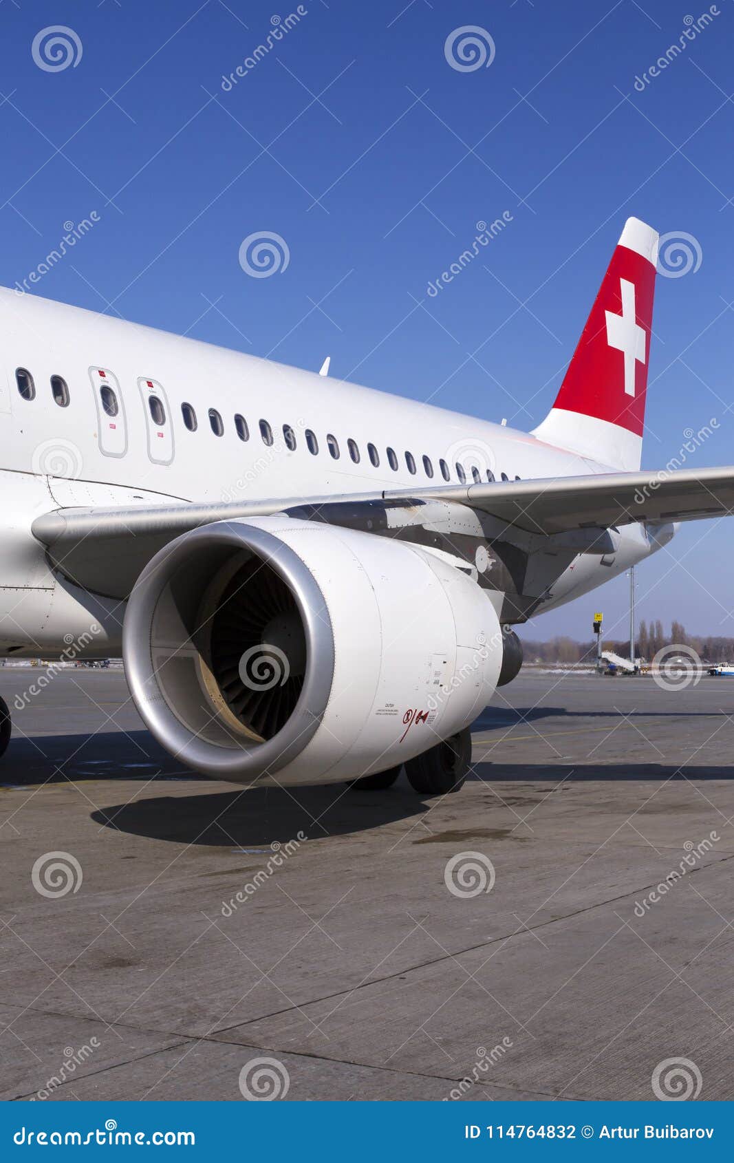 Engine of the Modern Passenger Jet Aircraft Editorial Photography ...