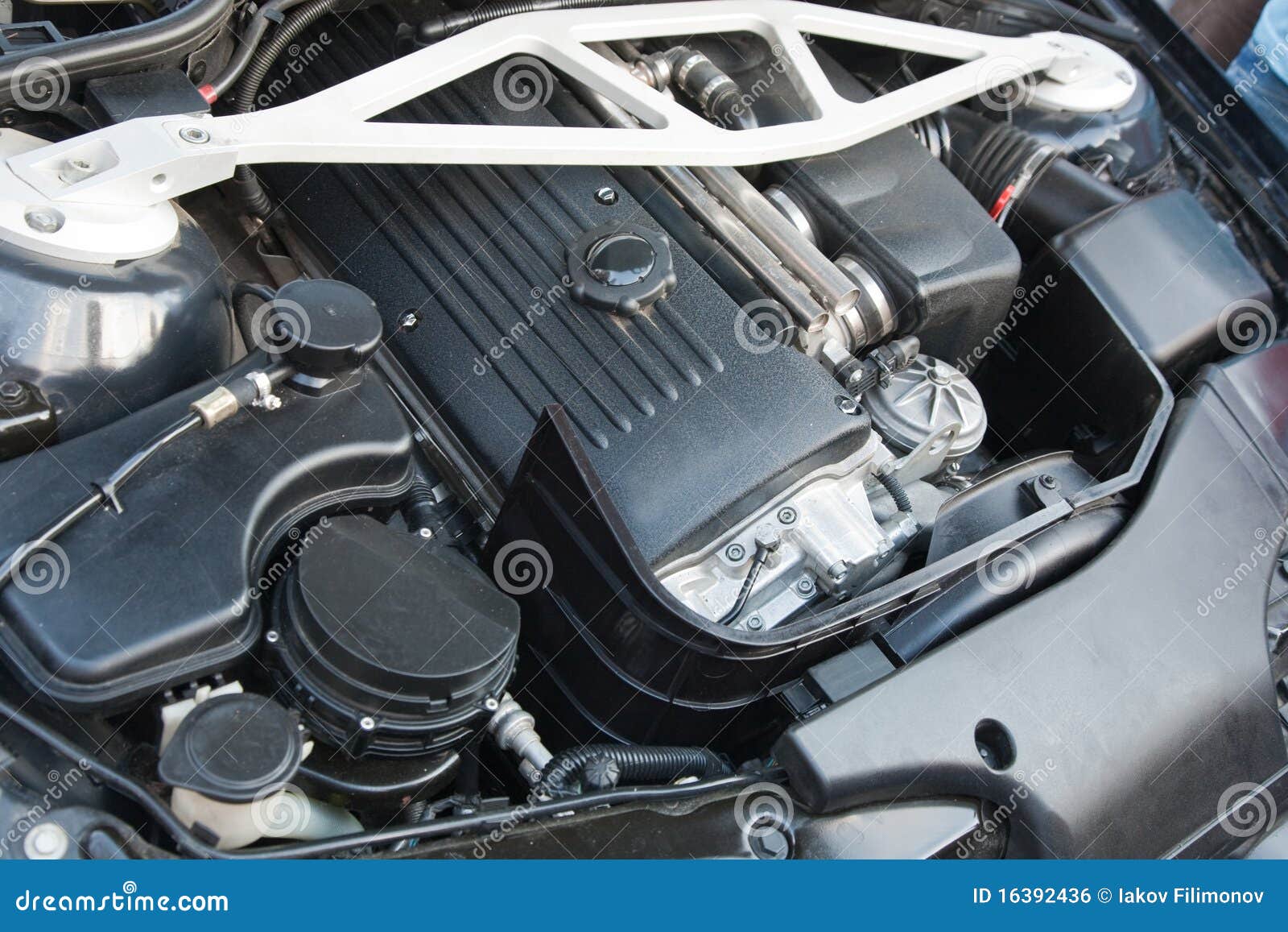 Engine of modern vehicle stock photo. Image of mechanical - 16392436