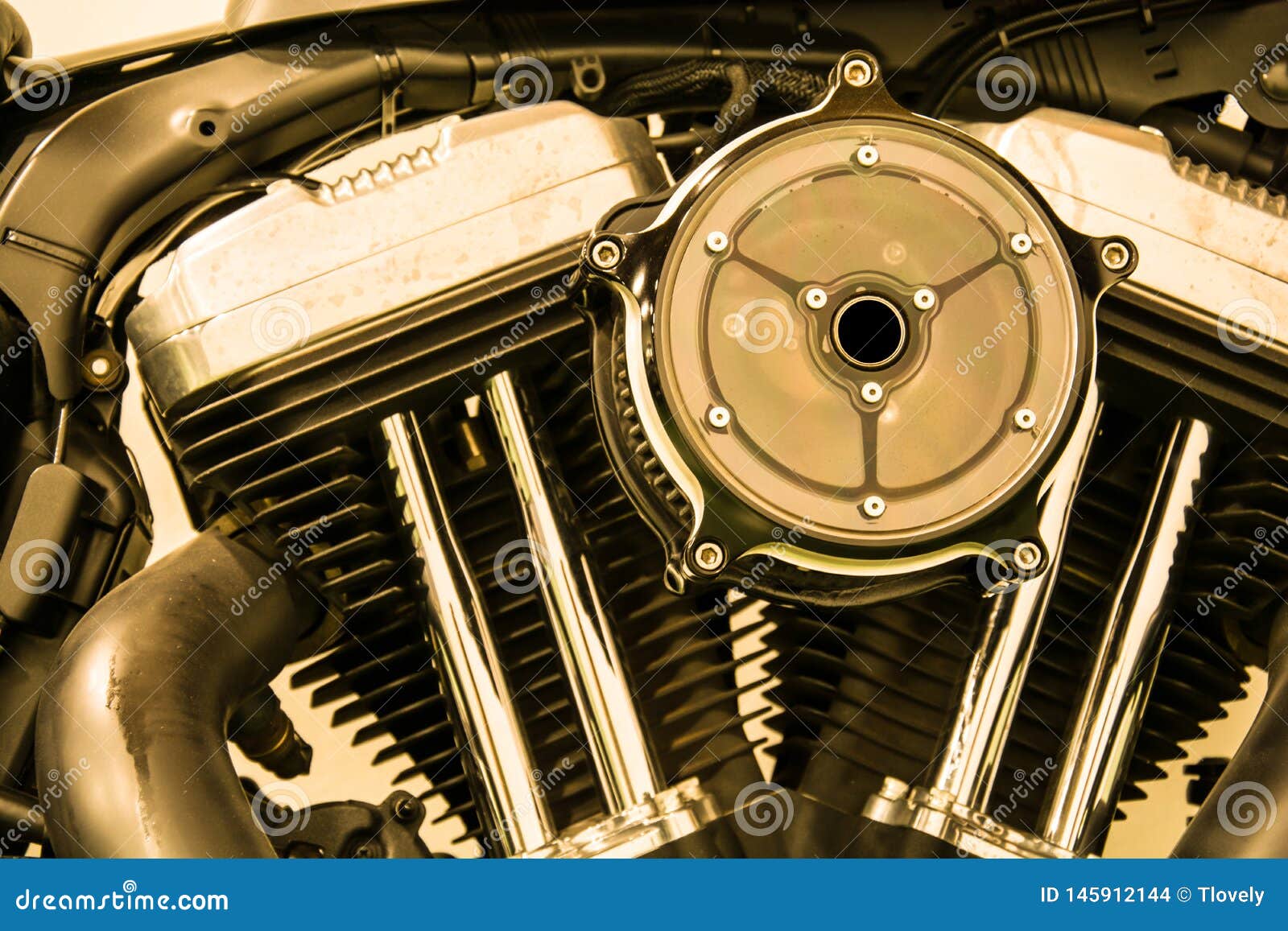 Engine Motorcycle Close-up Detail Background Stock Photo - Image of ...