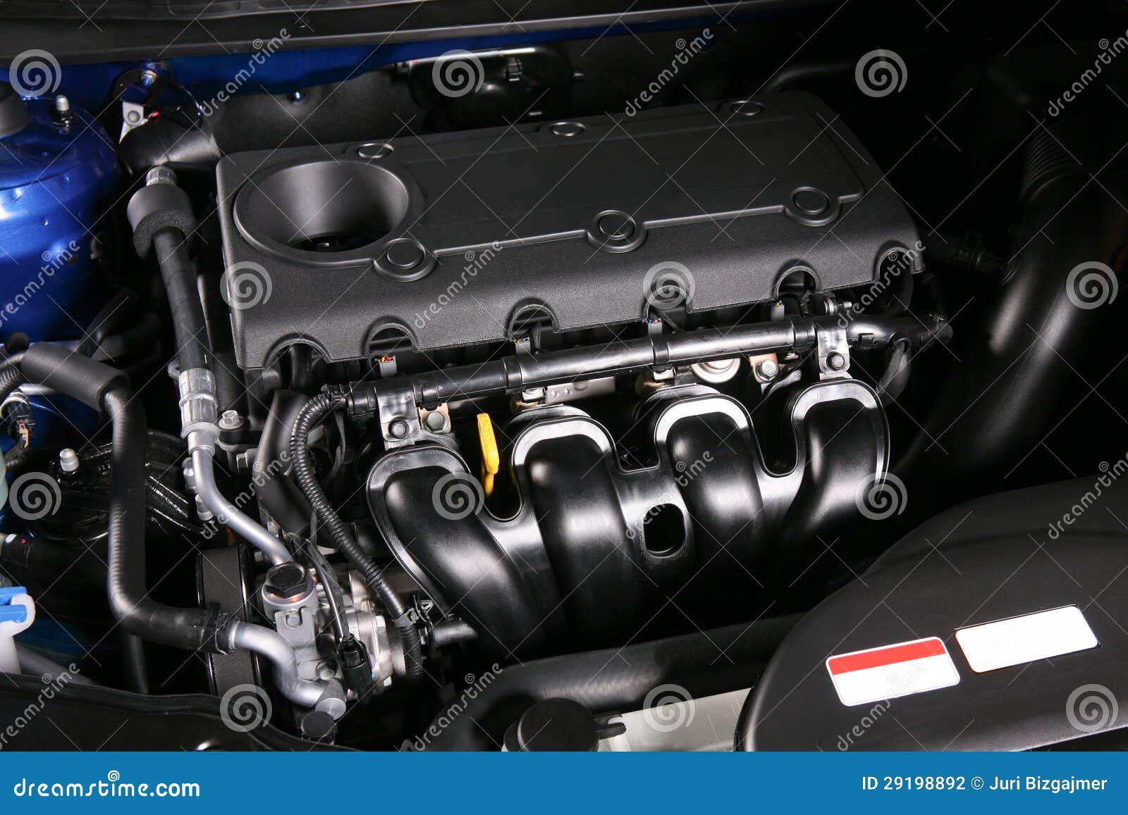 Engine of the new car stock photo. Image of mechanical - 29198892