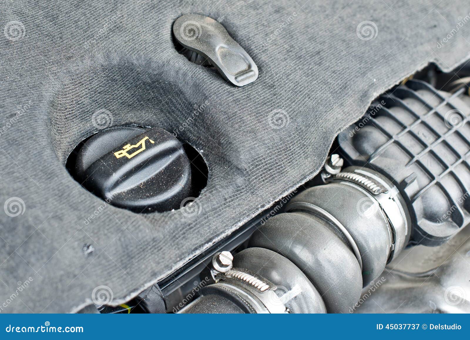 Engine oil cap of a car stock image. Image of mechanic - 45037737