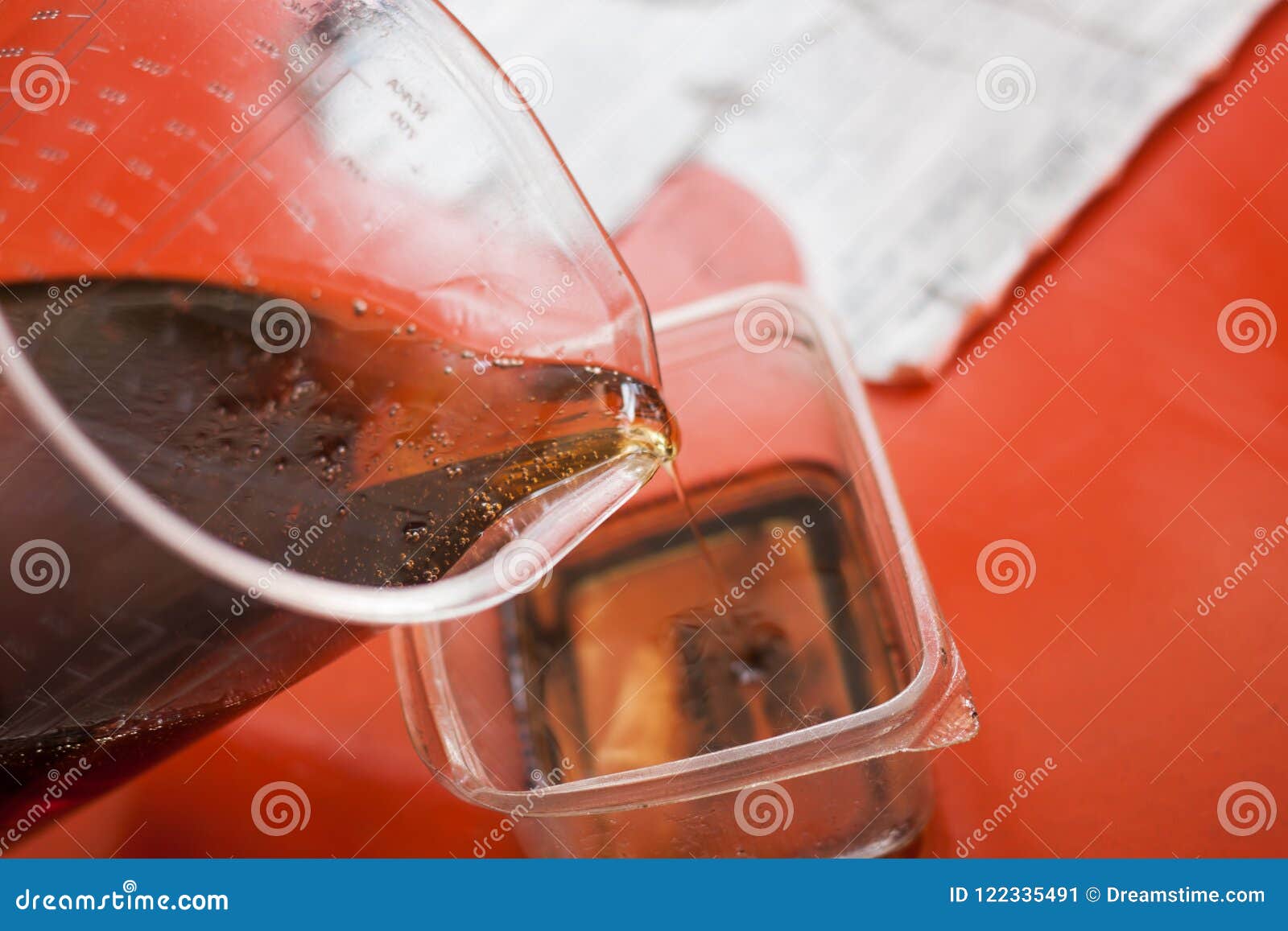 Engine oil in container stock image. Image of funnel - 122335491