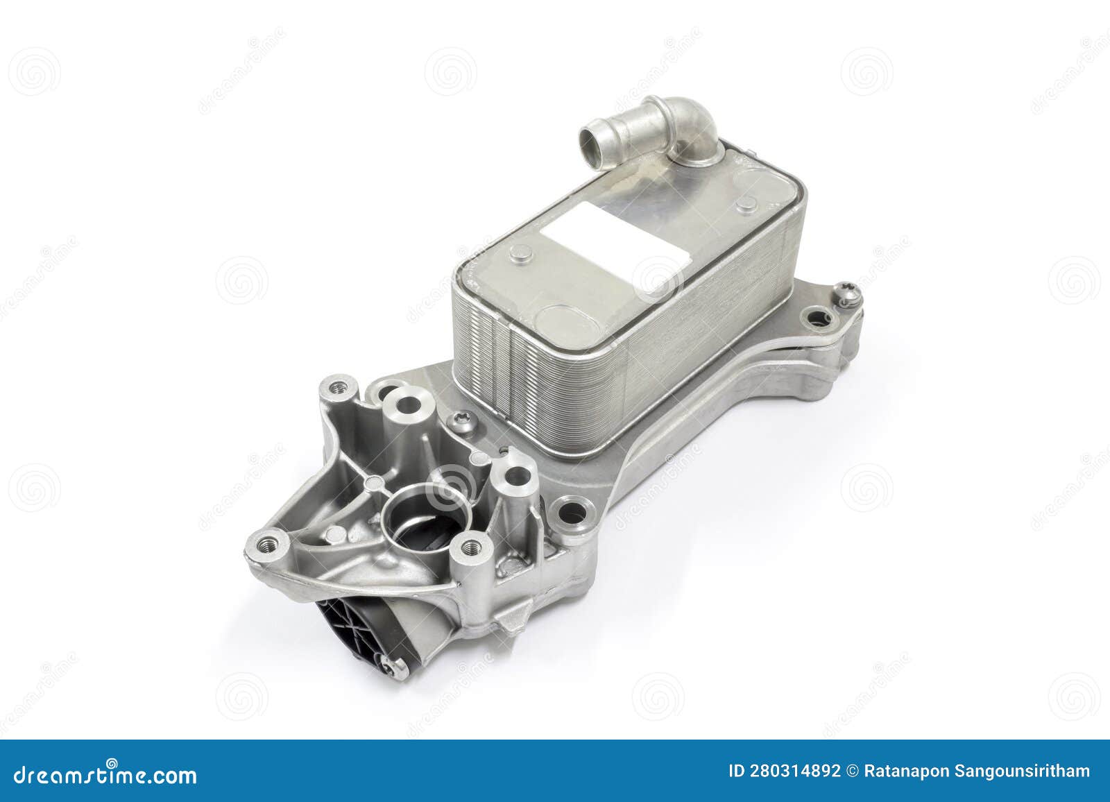 Engine Oil Cooling System on White Background, Isolated, Car ...