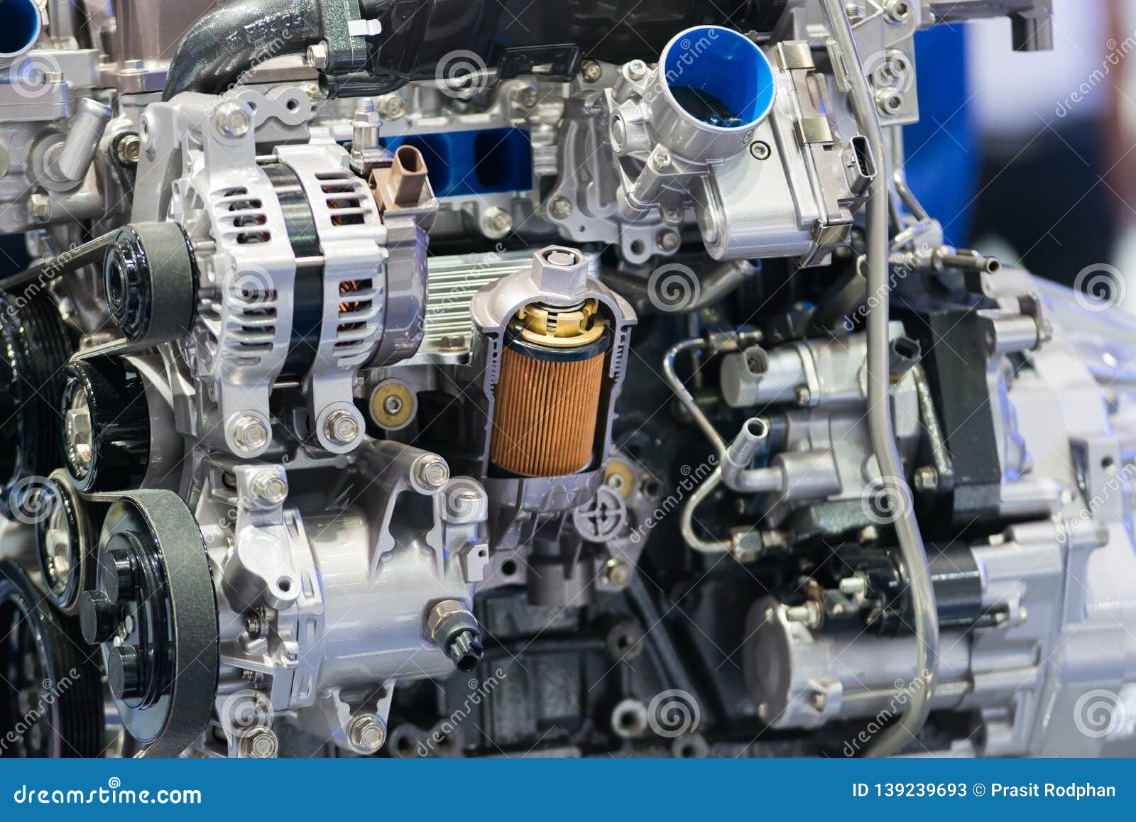 Machine Motor With Colored Electricity Wires In Black Box In Brazil ...