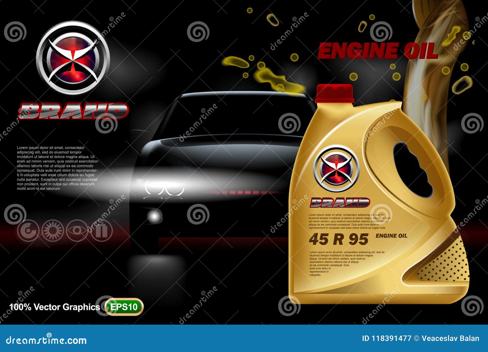 Engine oil template stock vector. Illustration of bottle - 118391477