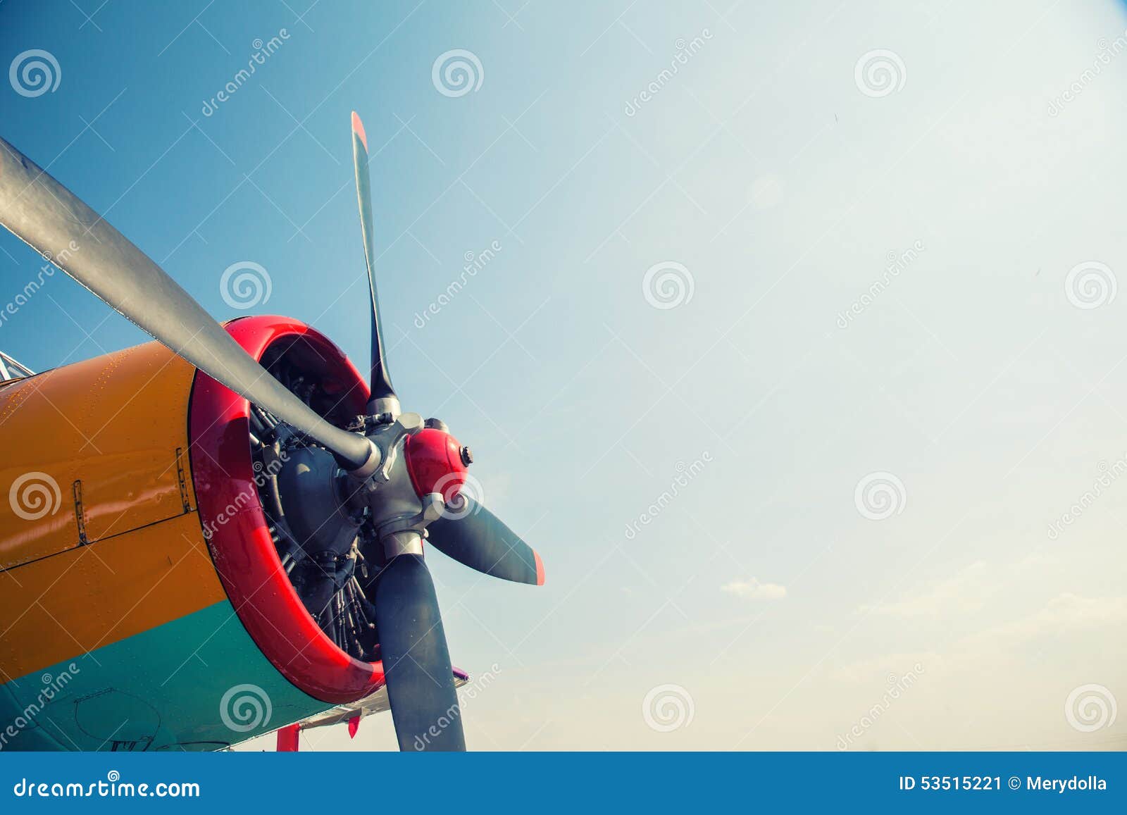 Engine of an old airplane stock image. Image of industry - 53515221