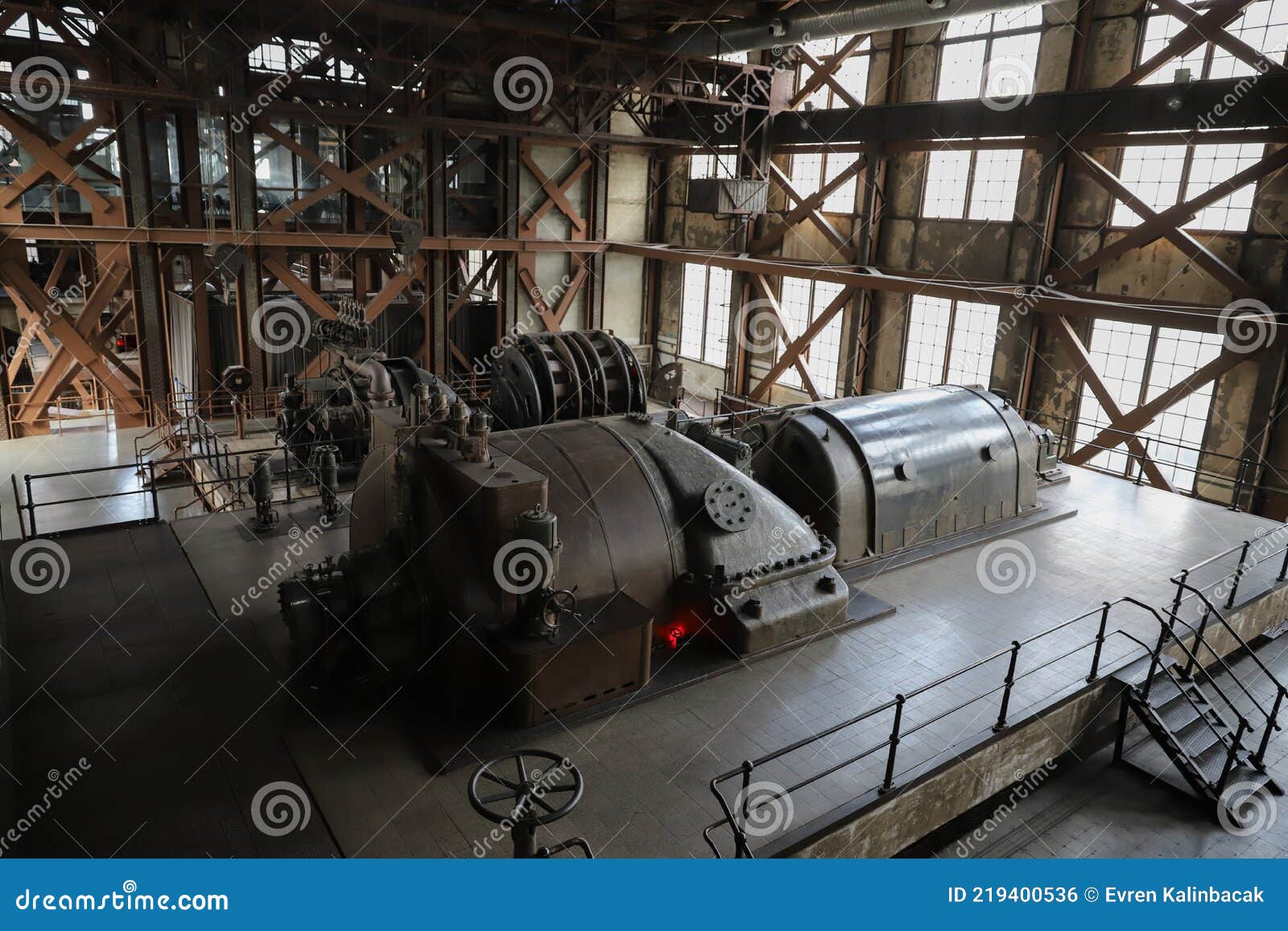 Engine of an Old Power Plant Stock Photo - Image of industry, station ...