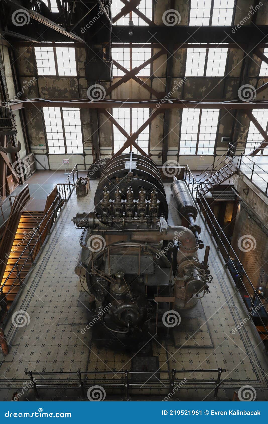 Engine of an Old Power Plant Stock Image - Image of engine, engineering ...