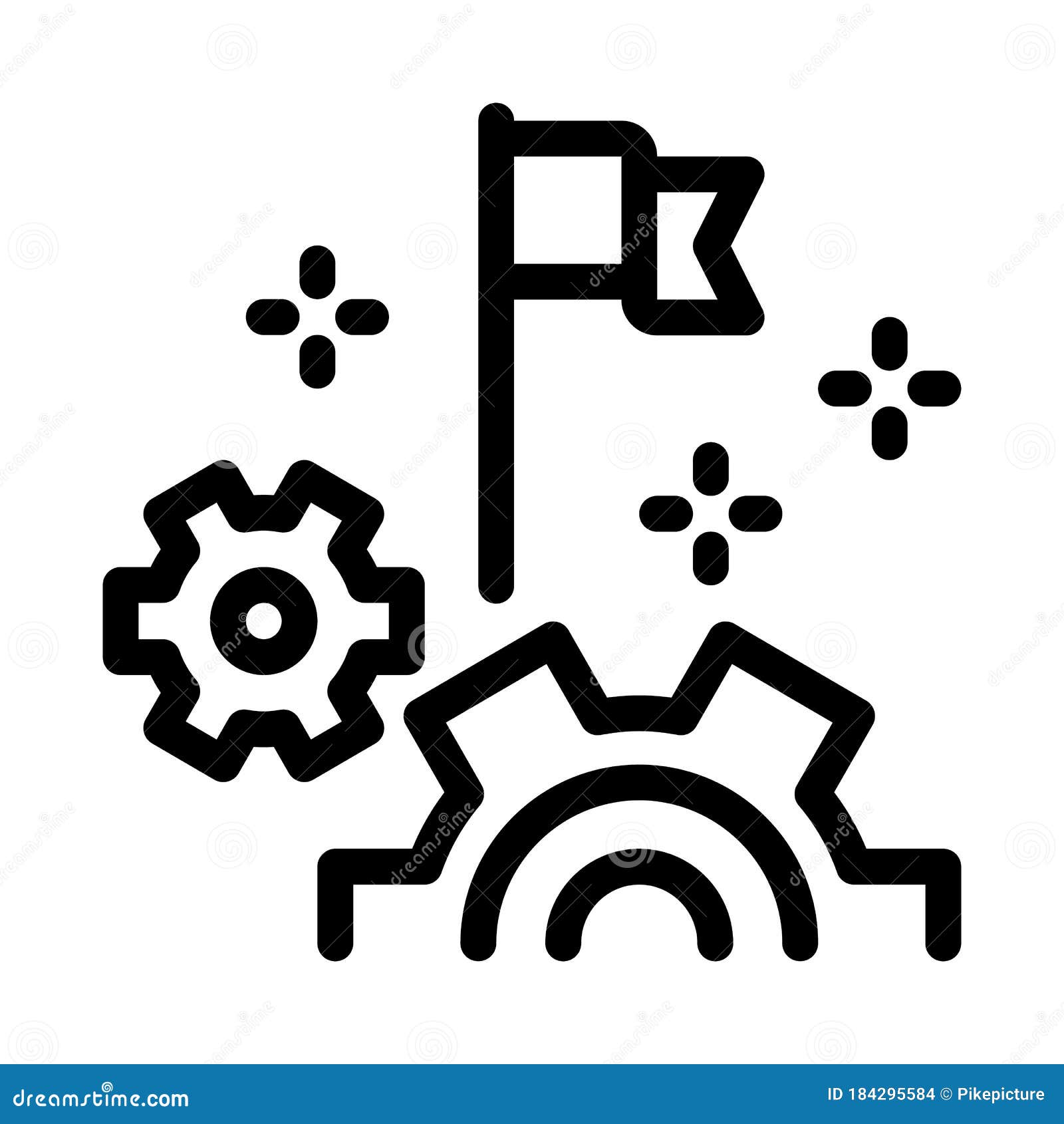 Engine Optimization Settings Icon Vector Outline Illustration Stock ...