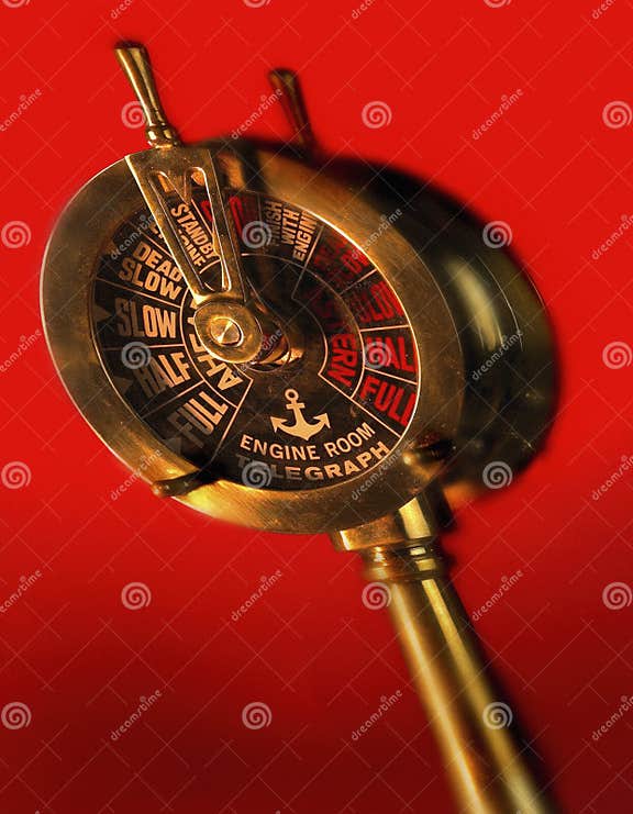 Engine order telegraph stock photo. Image of telegraph - 96897144