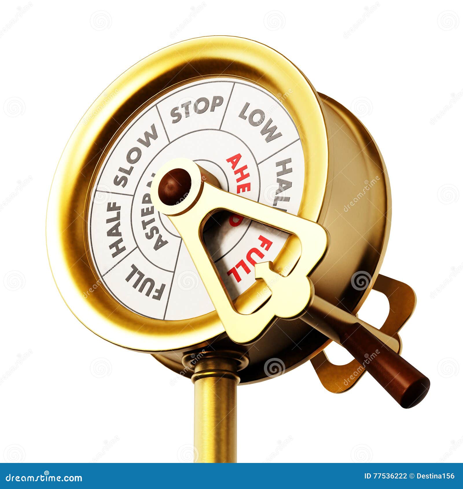 Engine Order Telegraph. 3D Illustration | CartoonDealer.com #77536222