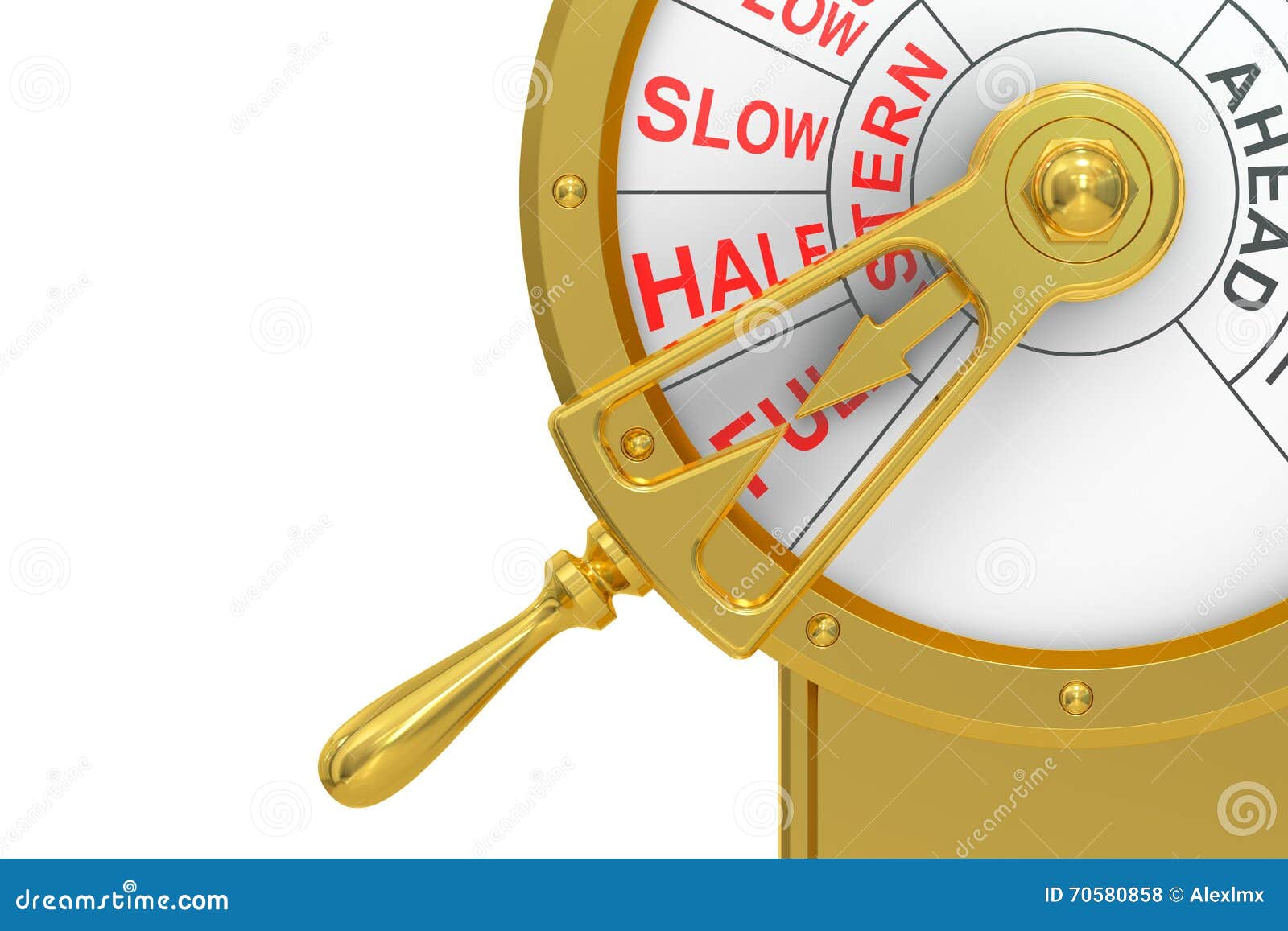 Engine Order Telegraph. 3D Illustration | CartoonDealer.com #77536222