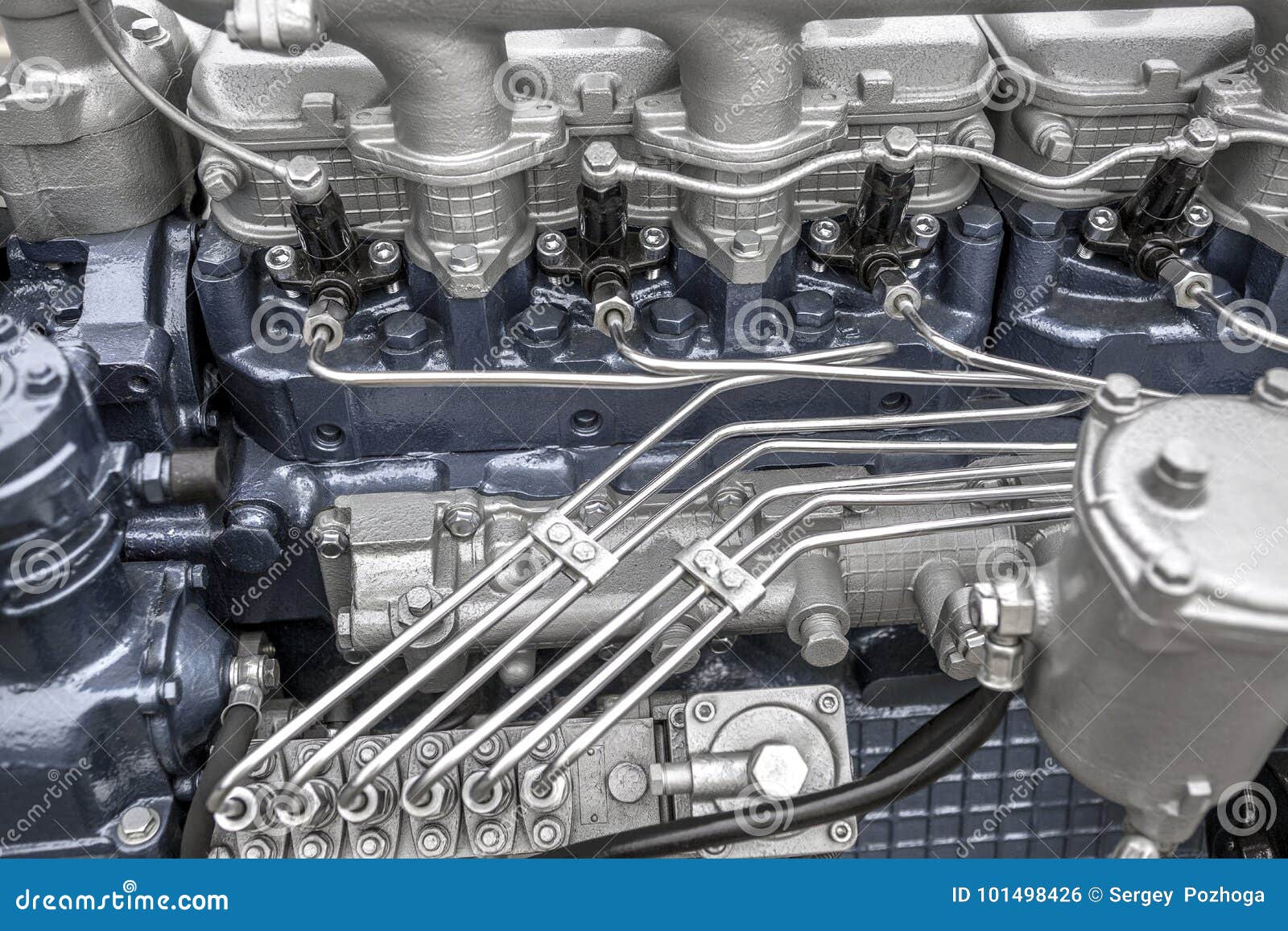 Engine Parts for the Machine. Motor Stock Photo - Image of metal ...