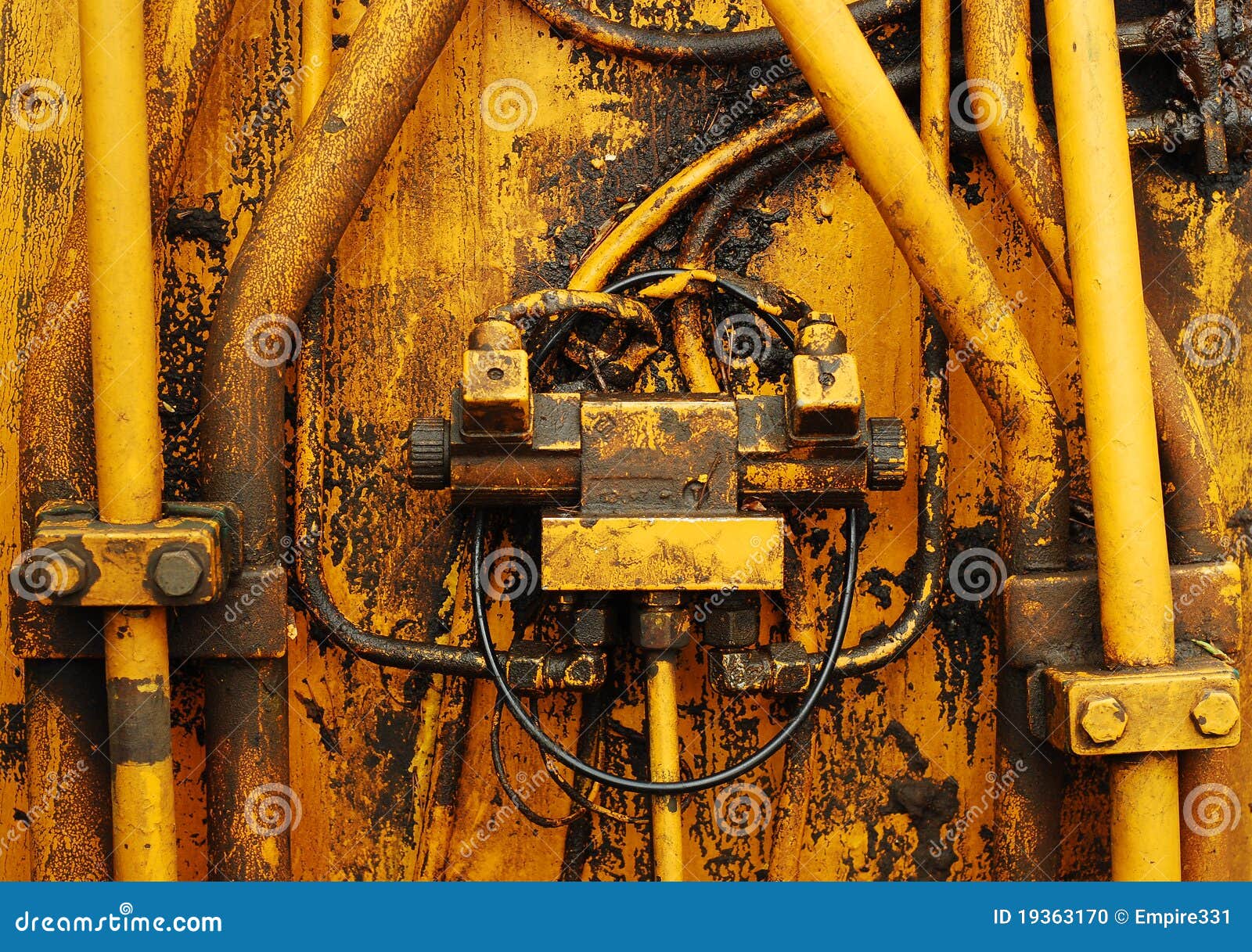 Engine pipes stock photo. Image of heavy, oily, detail - 19363170