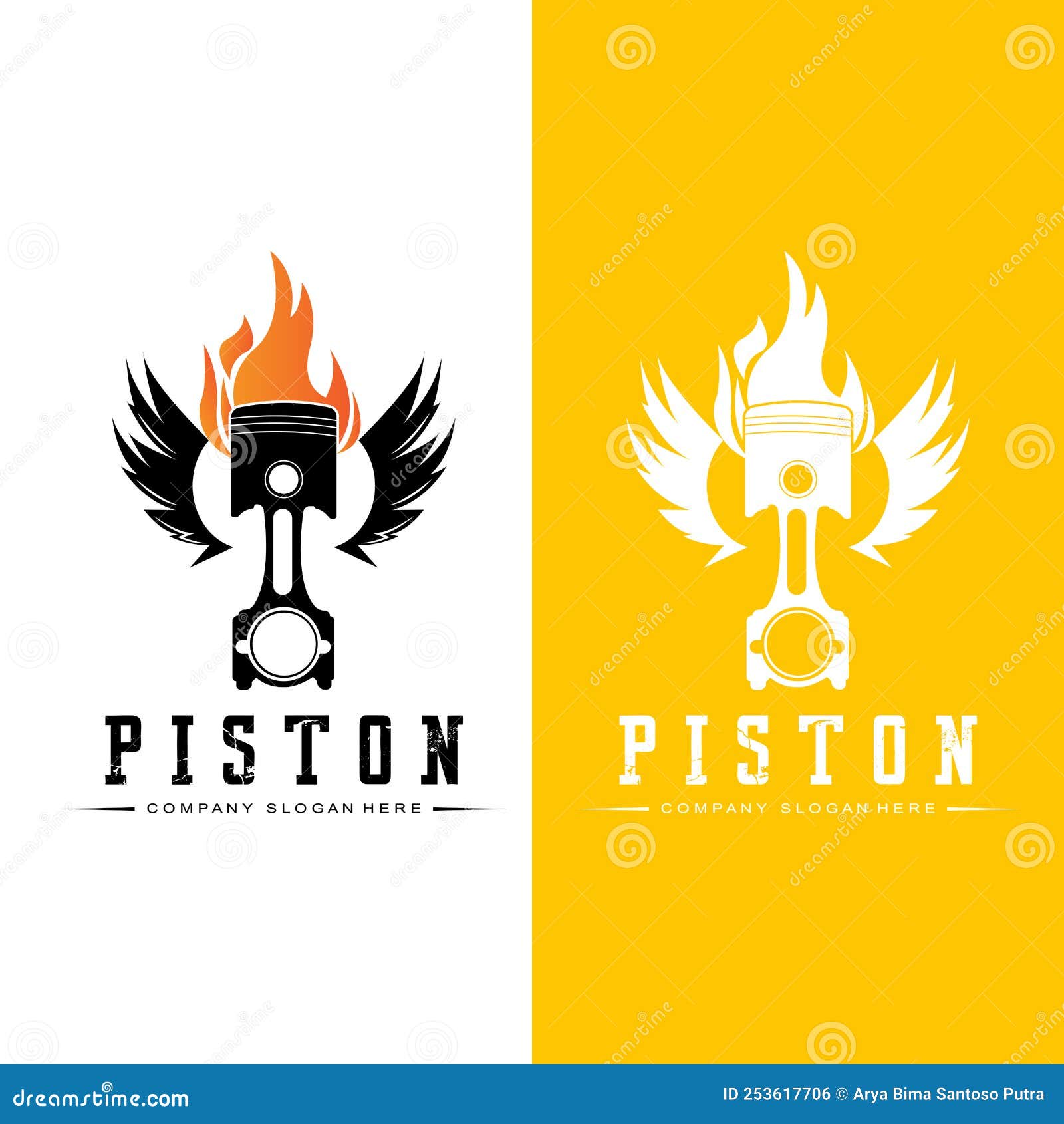Engine Piston Logo Icon Vector Car Vehicle, Drive Tool, Retro ...