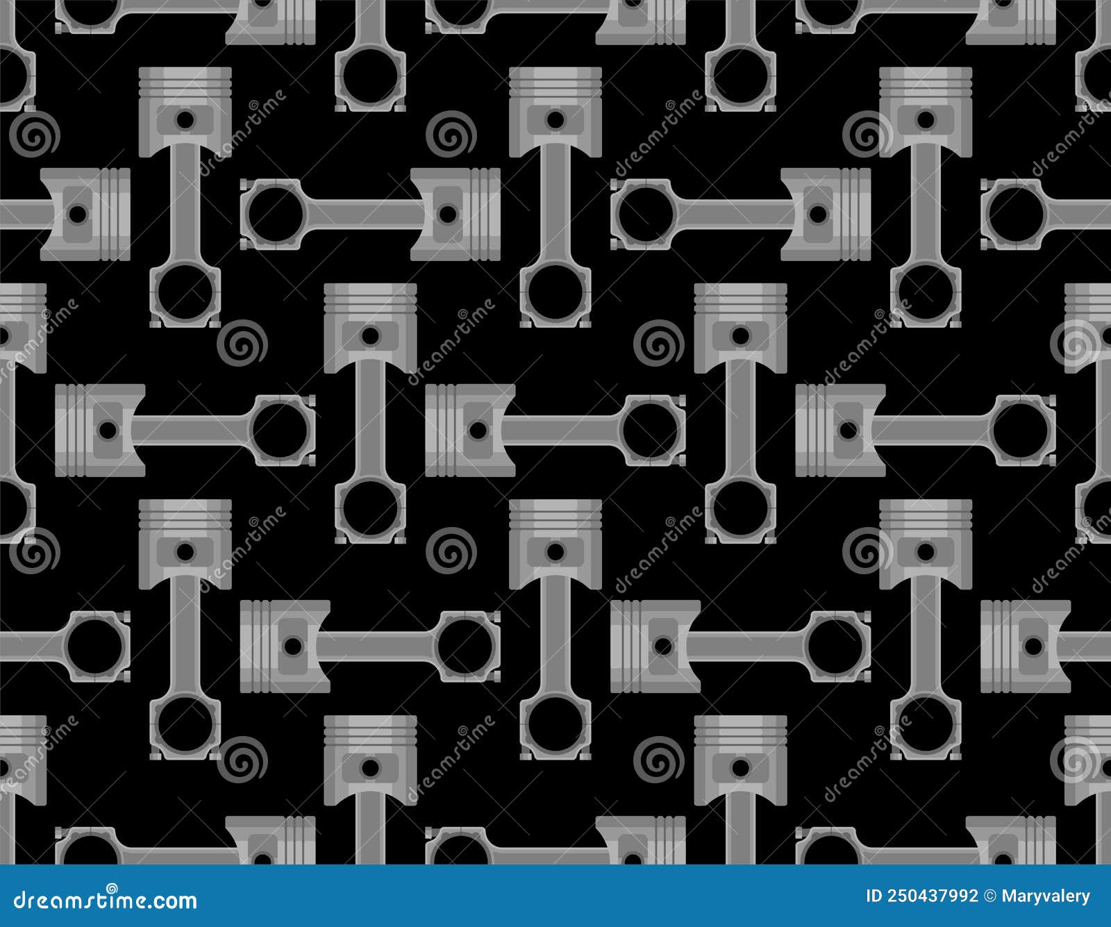 Two Pistons On The Background With Tape. Engine Logo Template Vector ...