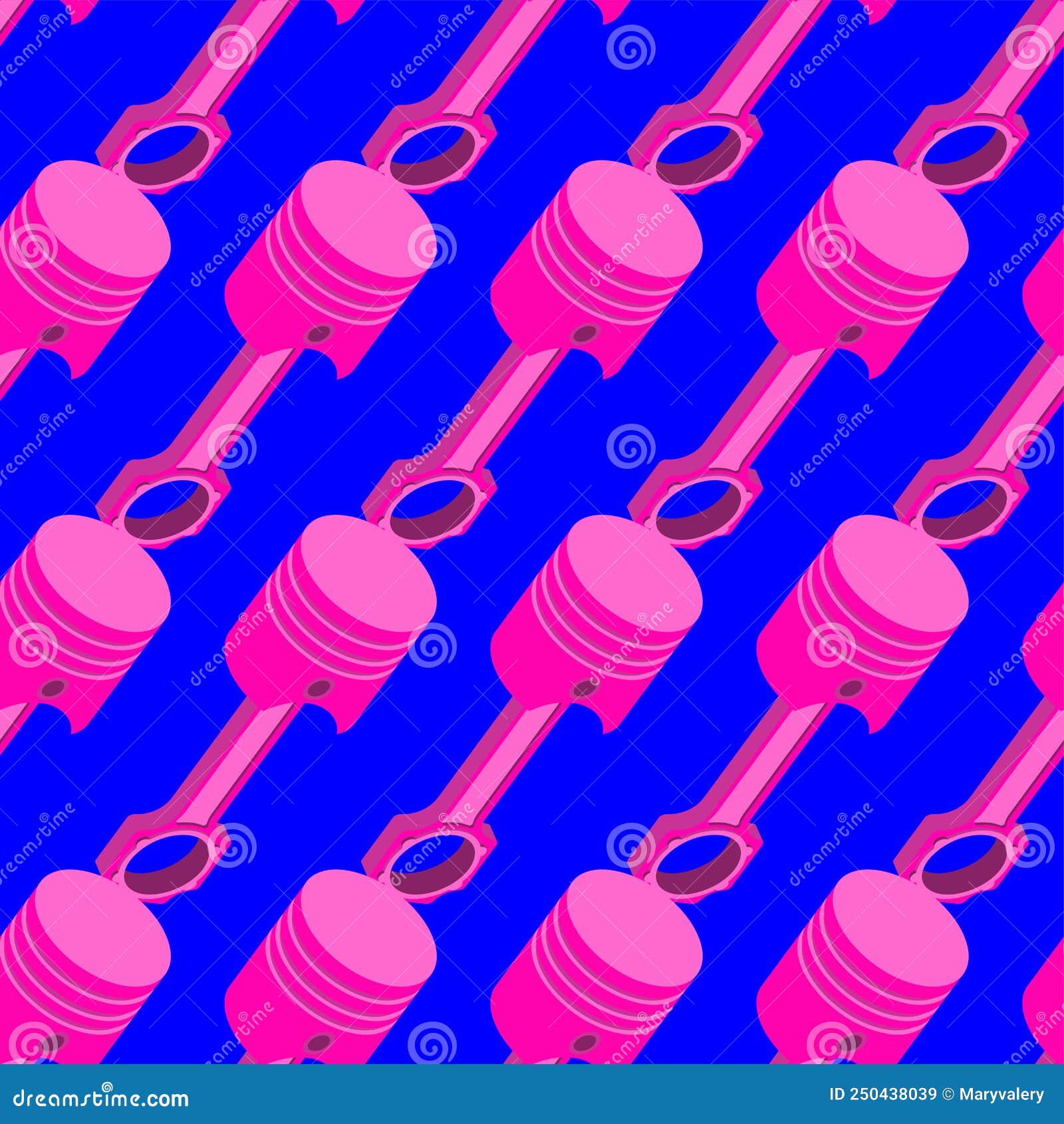 Two Pistons On The Background With Tape. Engine Logo Template Vector ...